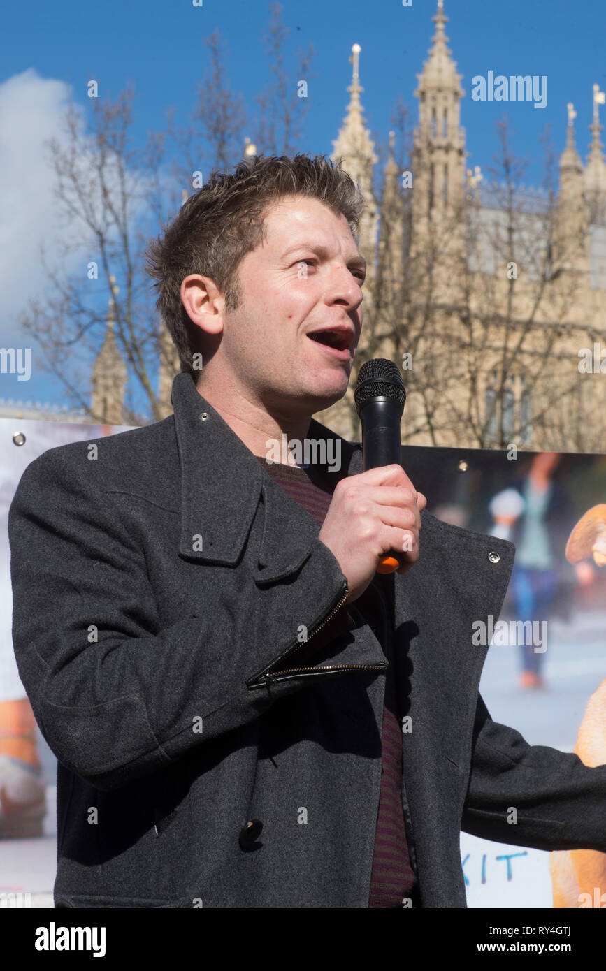 London, UK. 10th Mar, 2019. Daniel Elkan speaking at the "Brexit is a ...