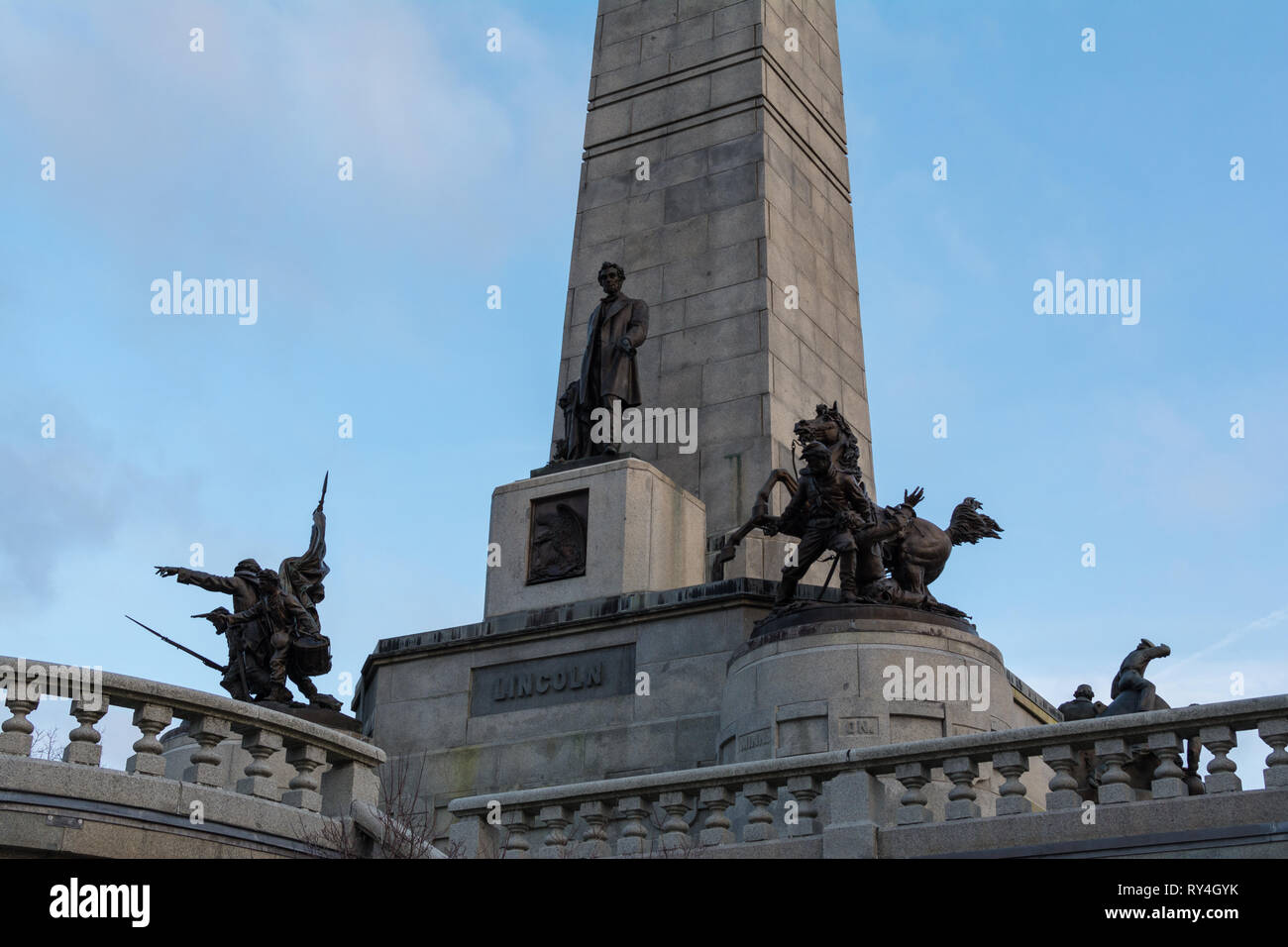President abraham lincoln grave hi-res stock photography and images - Alamy