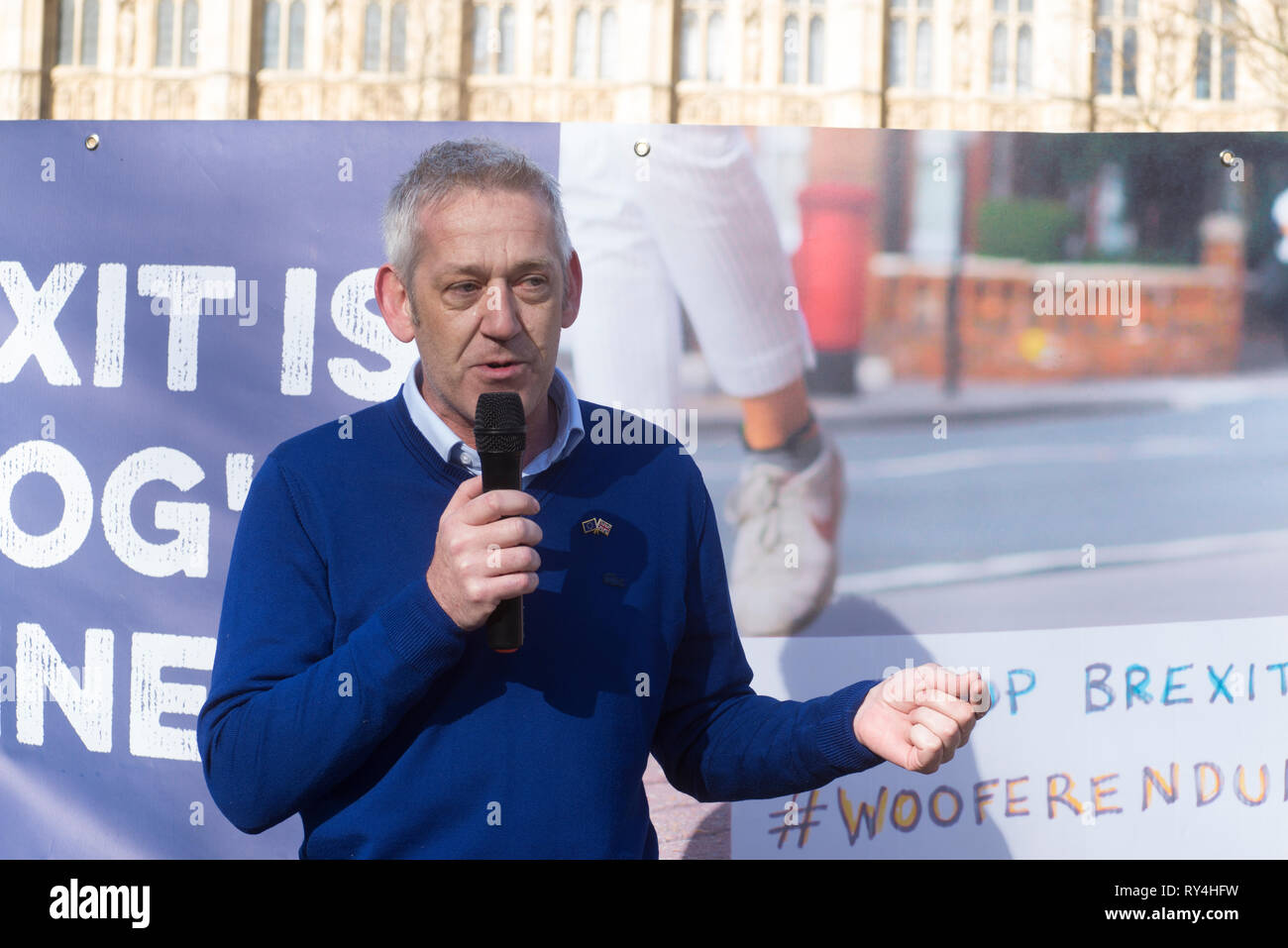 London, UK. 10th Mar, 2019. Jason Hunter speaking at the "Brexit is a ...