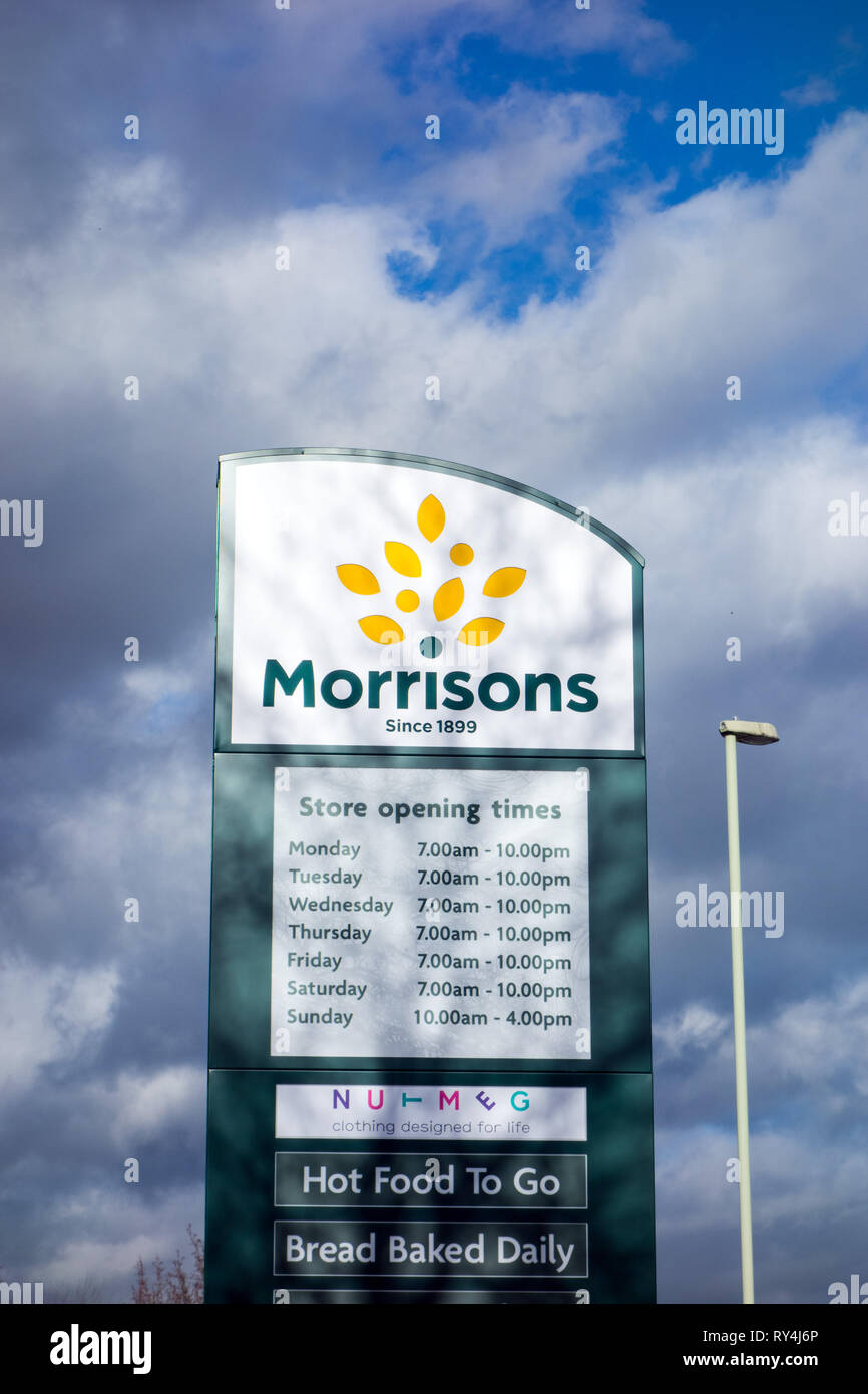 Morrisions sign hi-res stock photography and images - Alamy