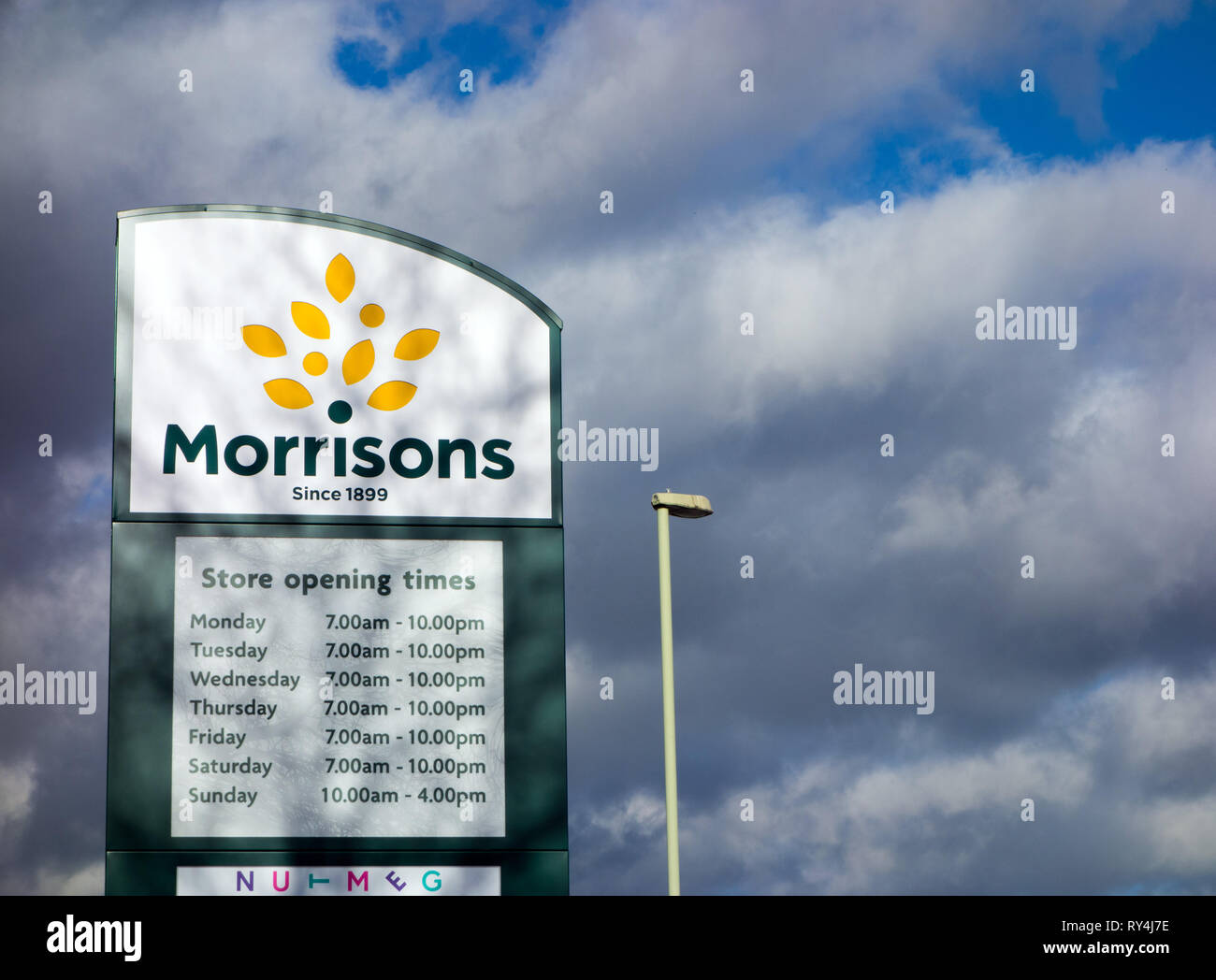 Morrisions sign hi-res stock photography and images - Alamy