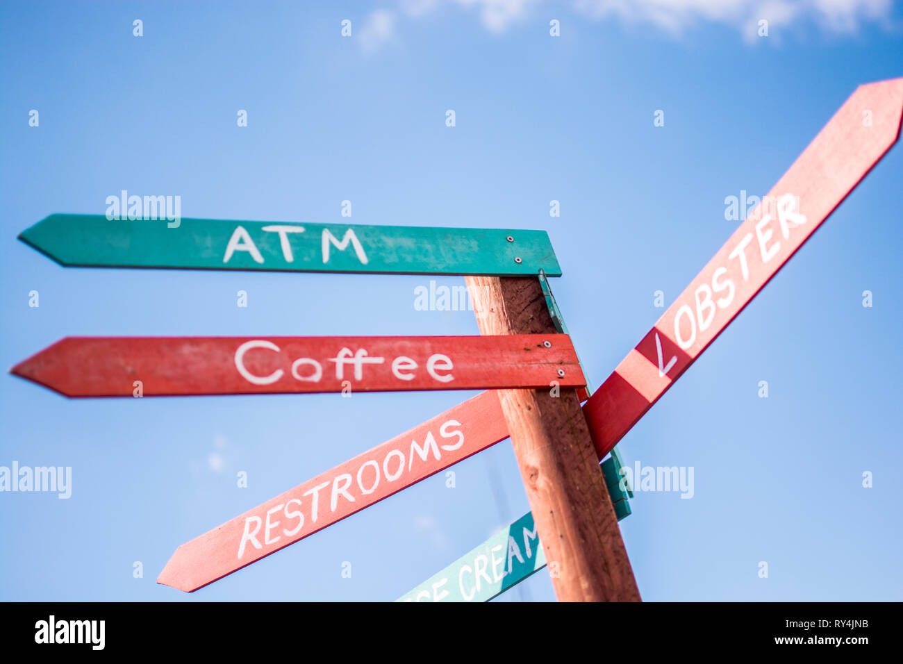 Directions on how to get to places at a park, Los Angeles, California ...