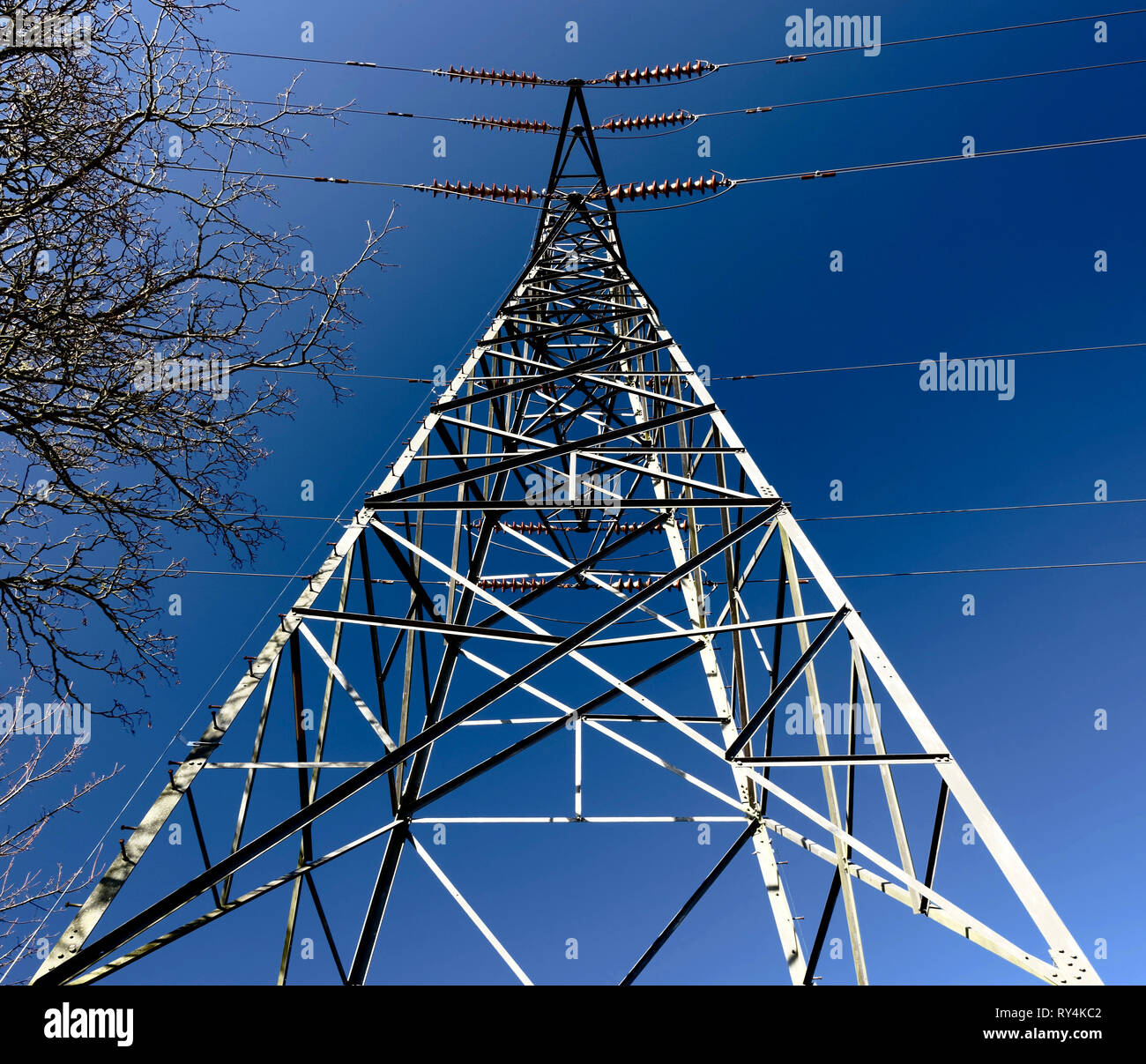 Electric Transmission Tower High Resolution Stock Photography and ...