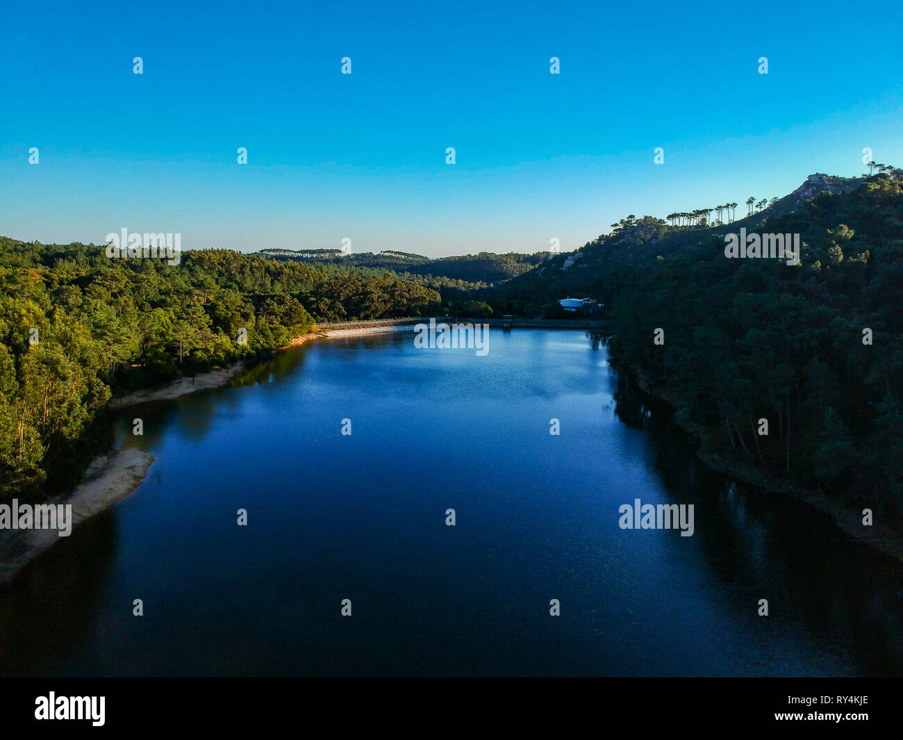 Aerial photo dam and reservoir hi-res stock photography and images - Alamy
