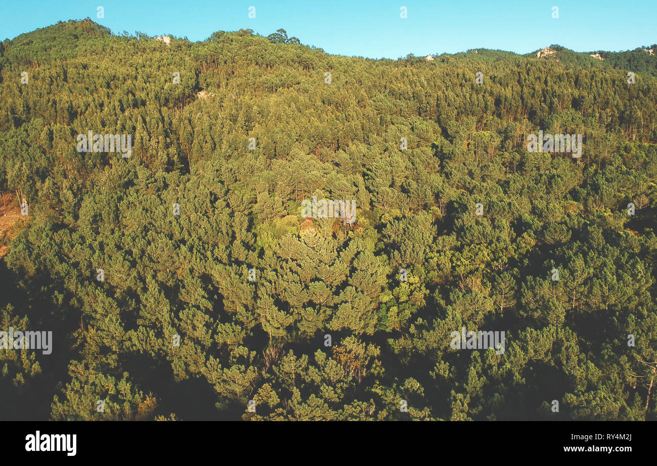 Drone view mountain trail hi-res stock photography and images - Alamy