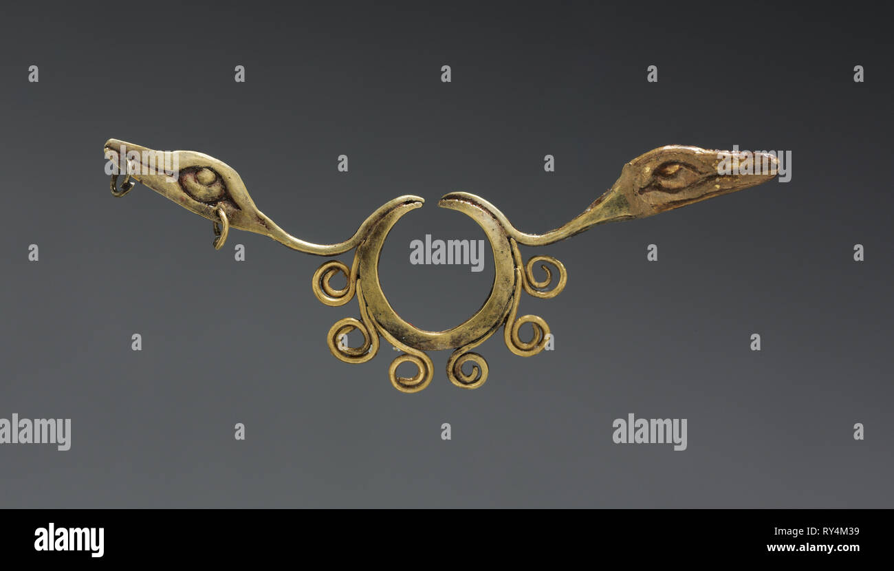 Nose Ornament, c. 500-200 BC. Peru, North Highlands, Chavín de Huantar ...