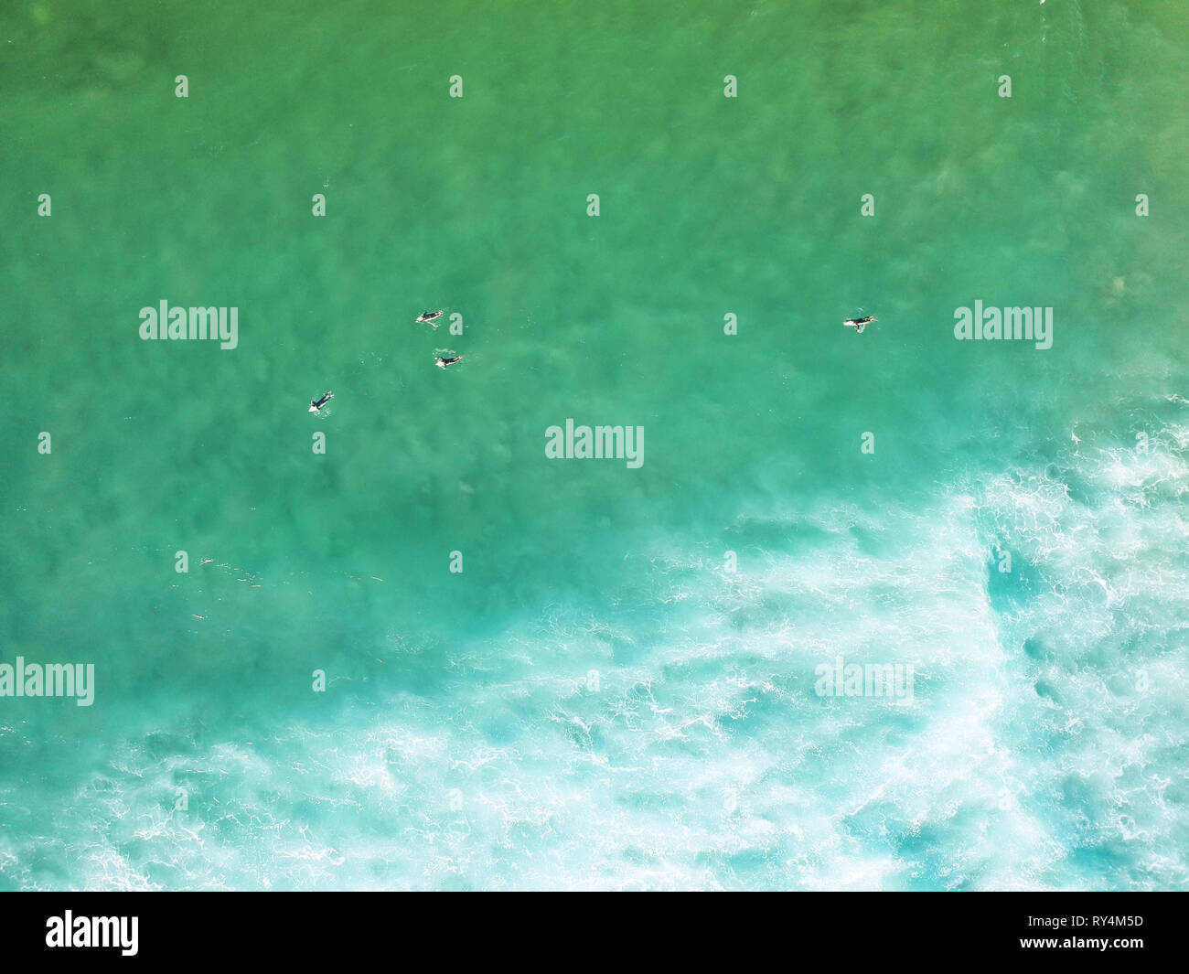 Aerial view from surfer in a wave. Drone photo. Surf Spot Stock Photo ...