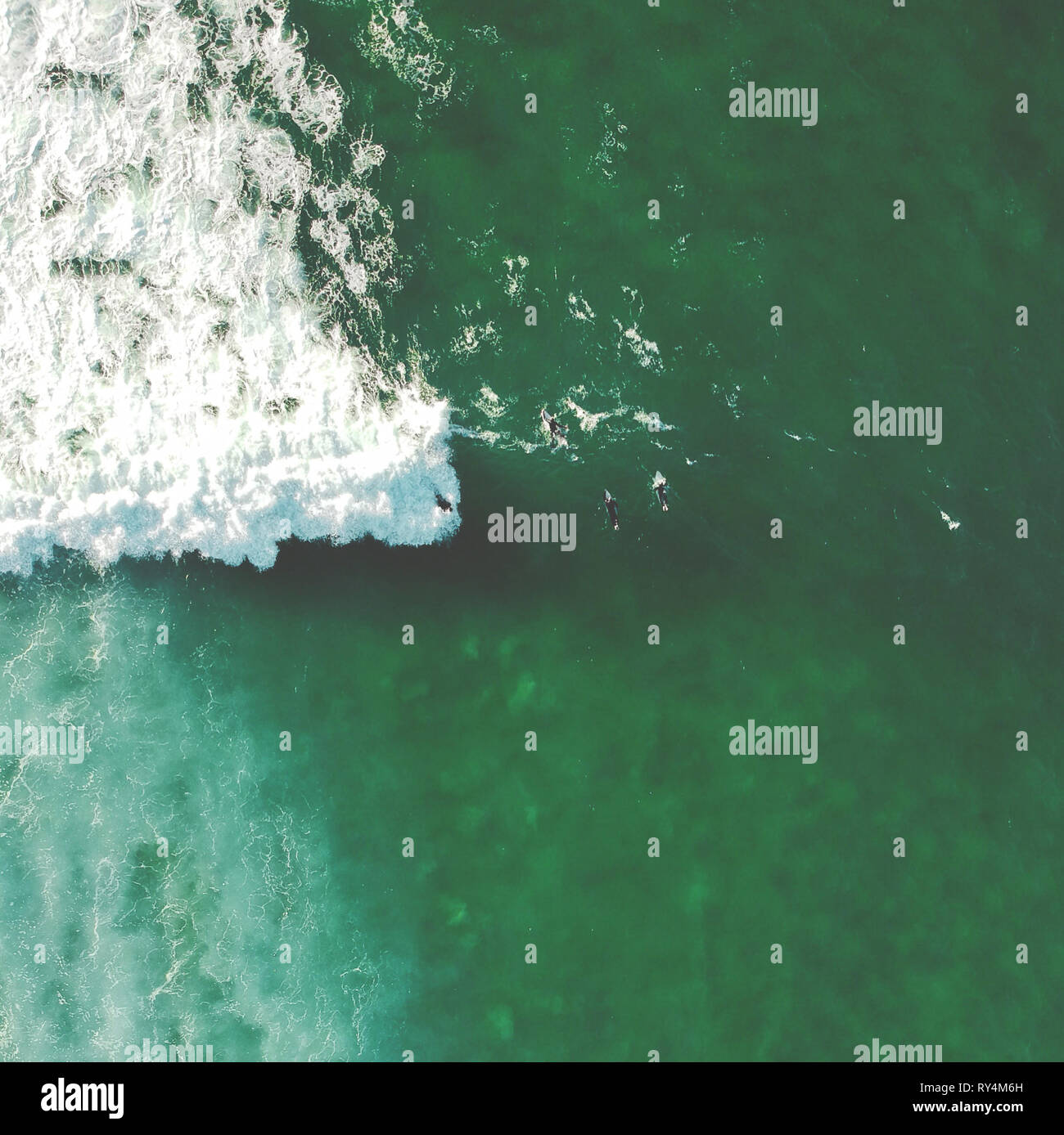 Aerial view of sup surfers hi-res stock photography and images - Alamy