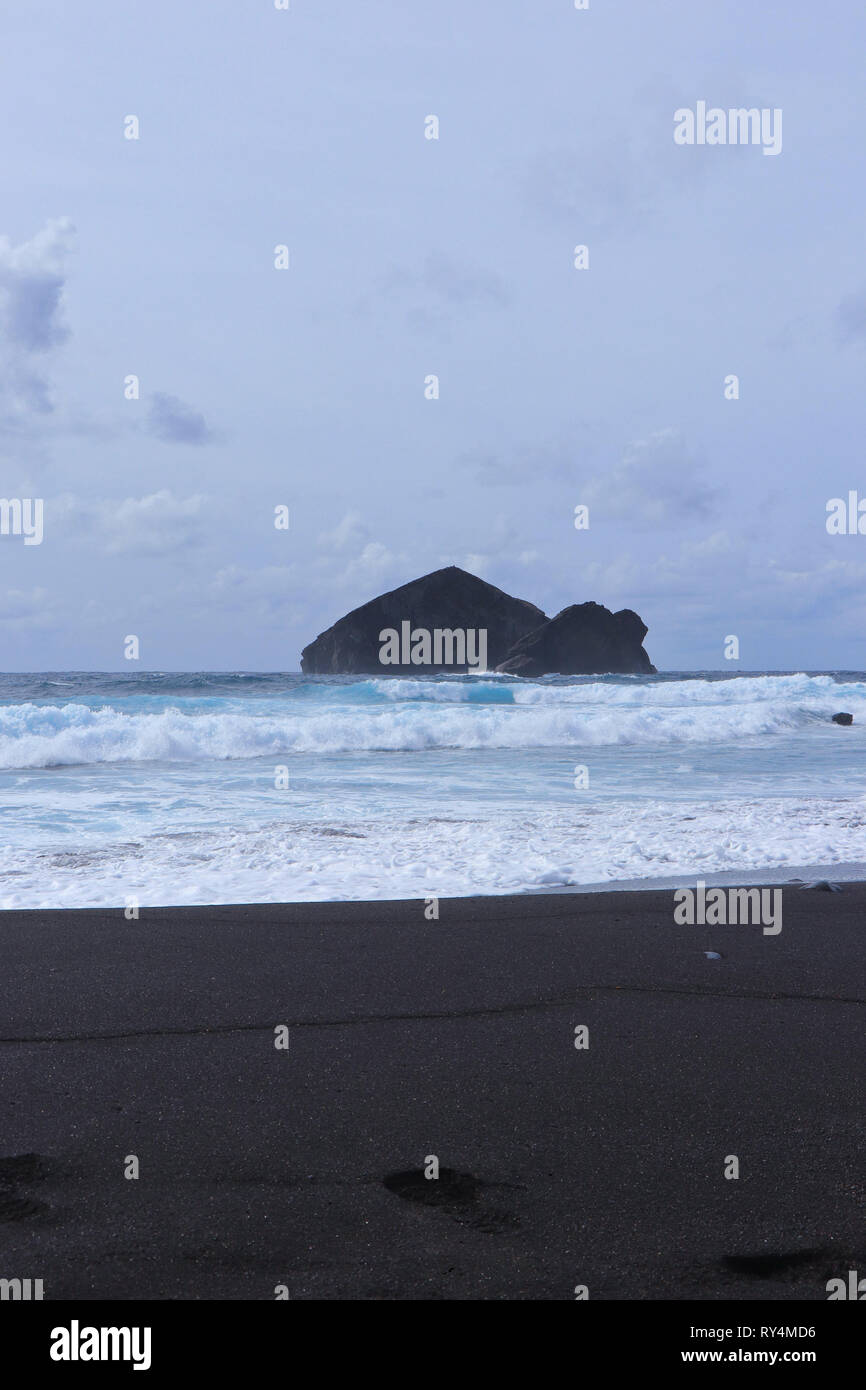 Islets in Mosteiros village. San Miguel island, Azores, Portugal Stock ...