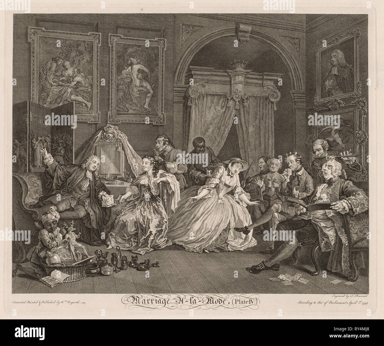 Marriage à la Mode: The Toilet Scene, 1745. William Hogarth (British ...