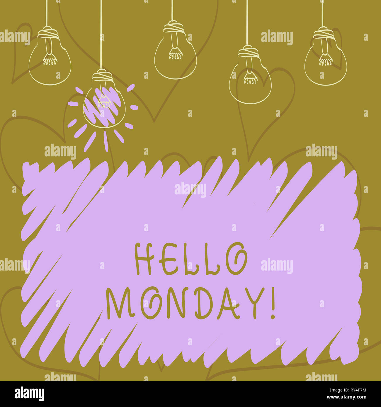 Text sign showing Hellomonday. Business photo showcasing Positive ...
