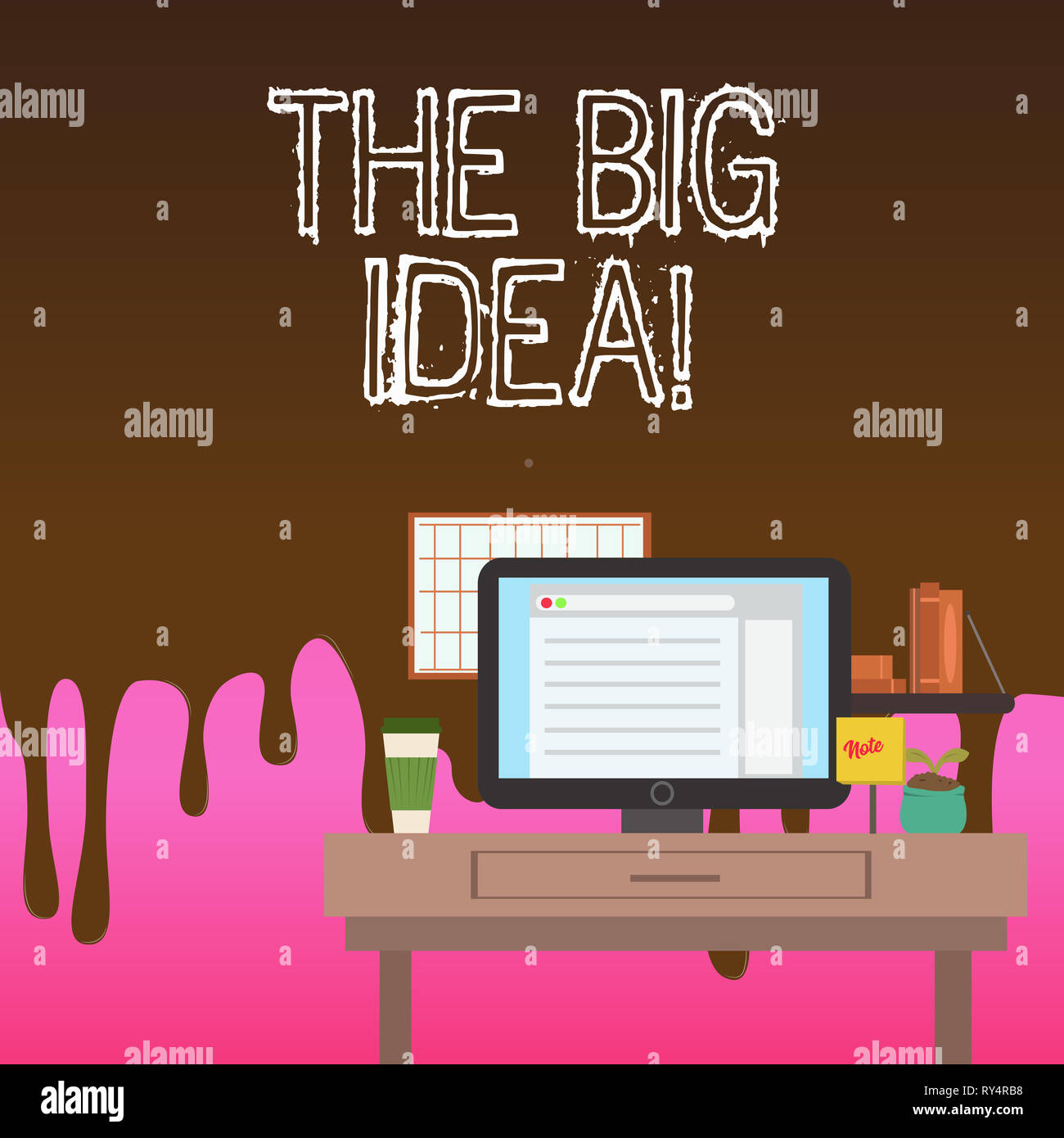 Conceptual hand writing showing The Big Idea. Concept meaning Have a ...