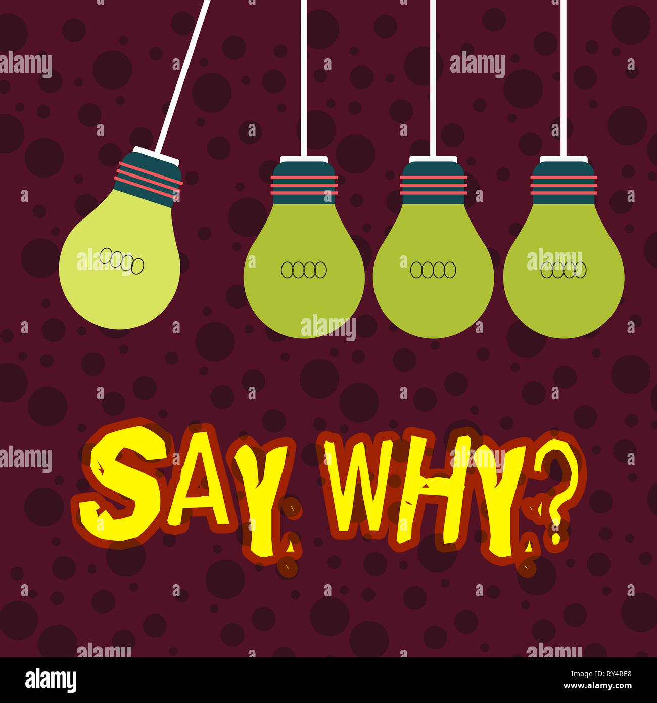 Handwriting text writing Say Whyquestion. Conceptual photo Give an ...