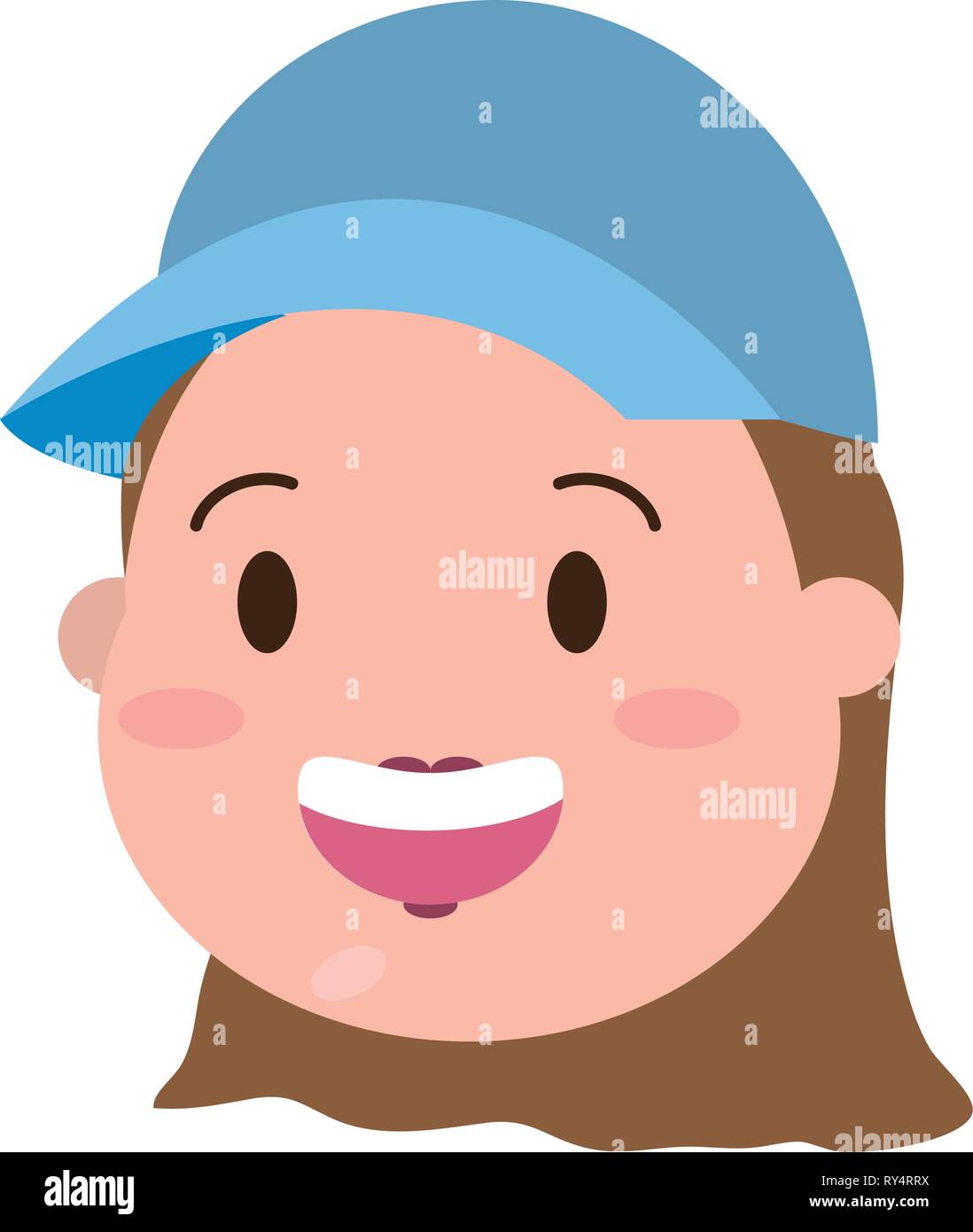 Side view woman cap Stock Vector Images - Alamy