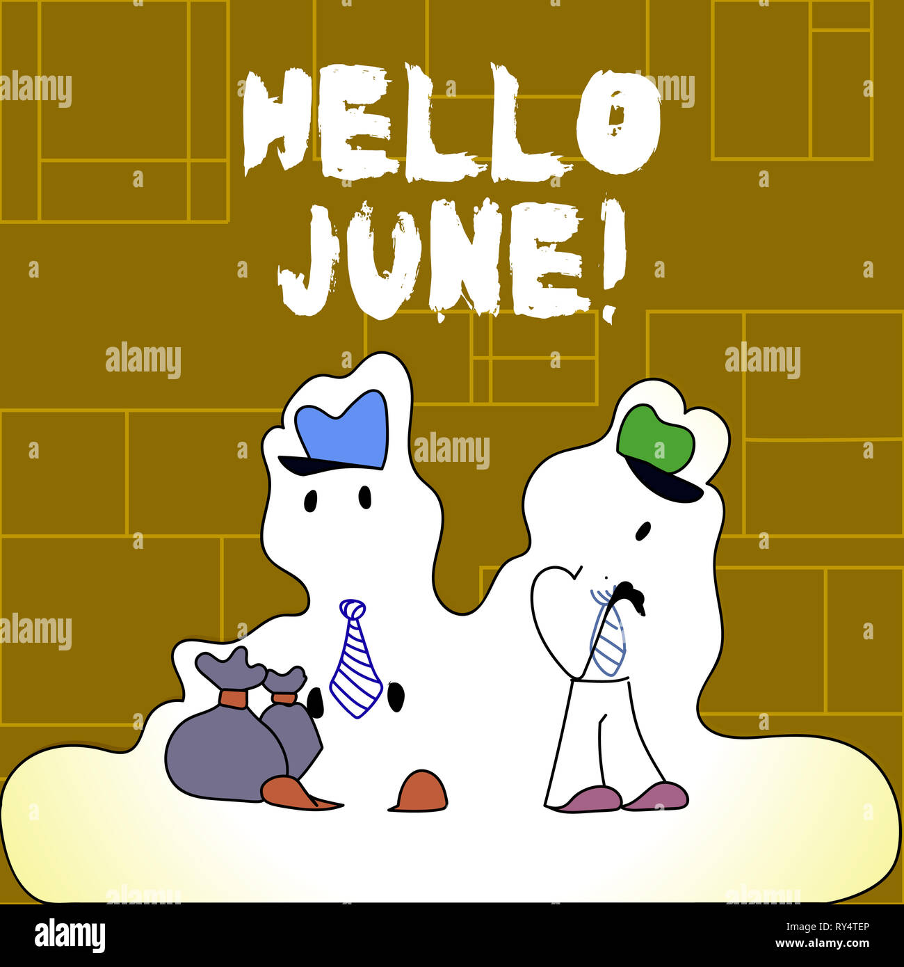 Handwriting text Hello June. Conceptual photo Starting a new month ...