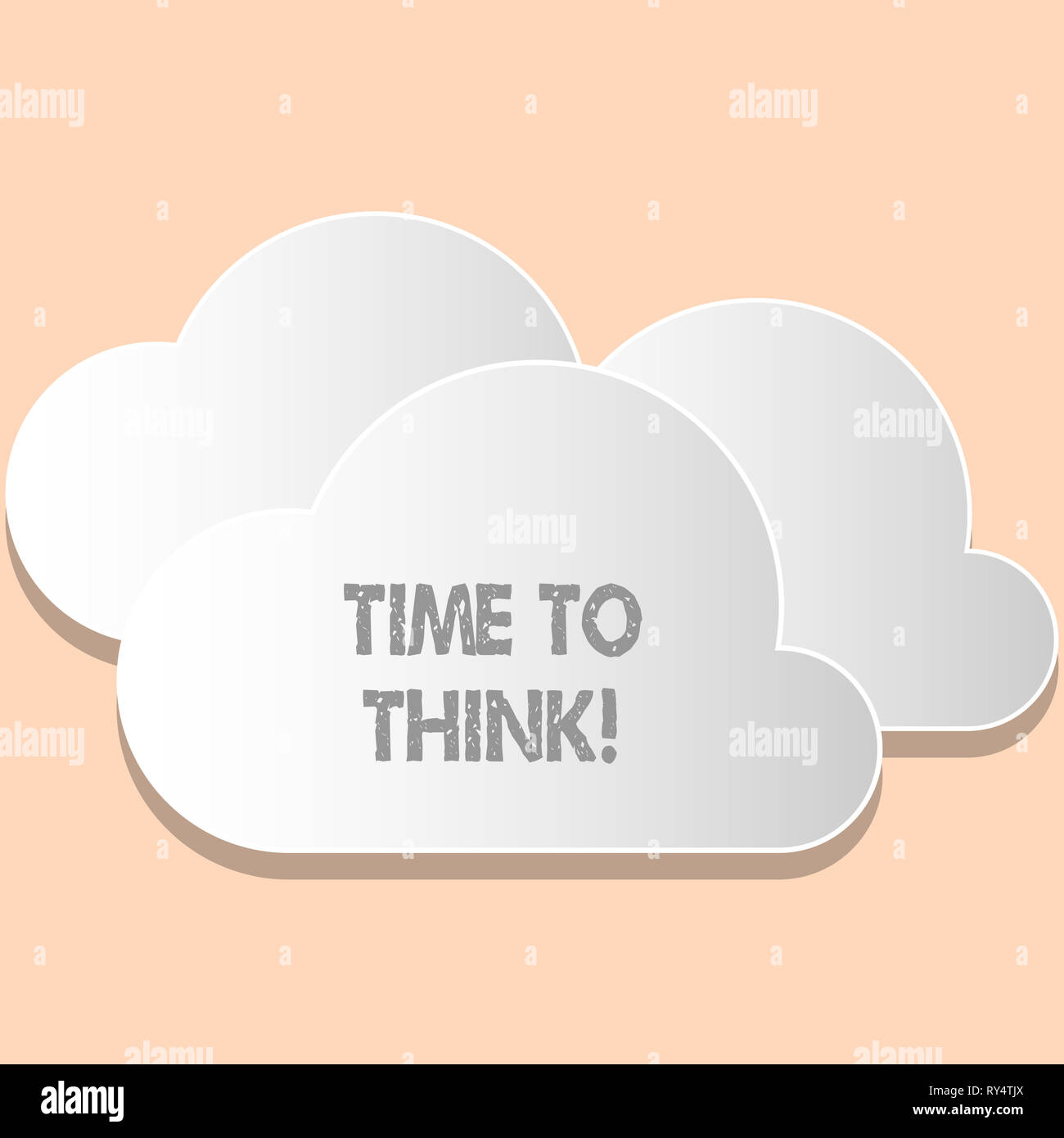 Word writing text Time To Think. Business photo showcasing Thinking ...