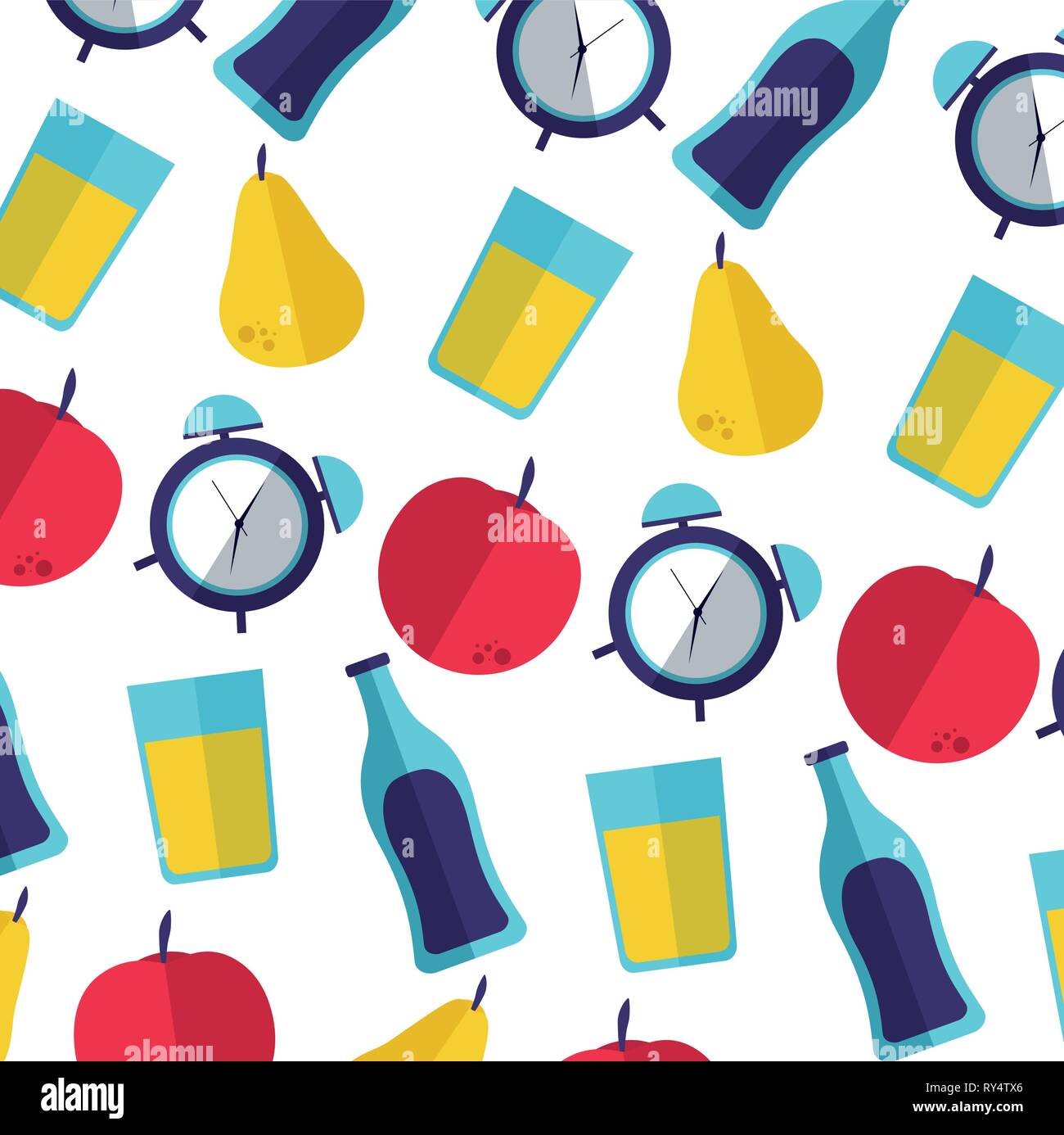Apple world clock Stock Vector Images - Alamy