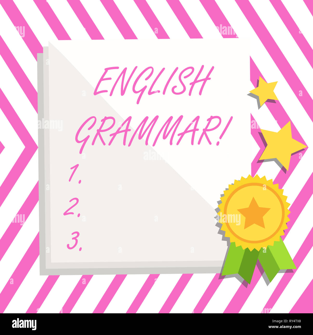 Writing note showing English Grammar. Business concept for Language ...