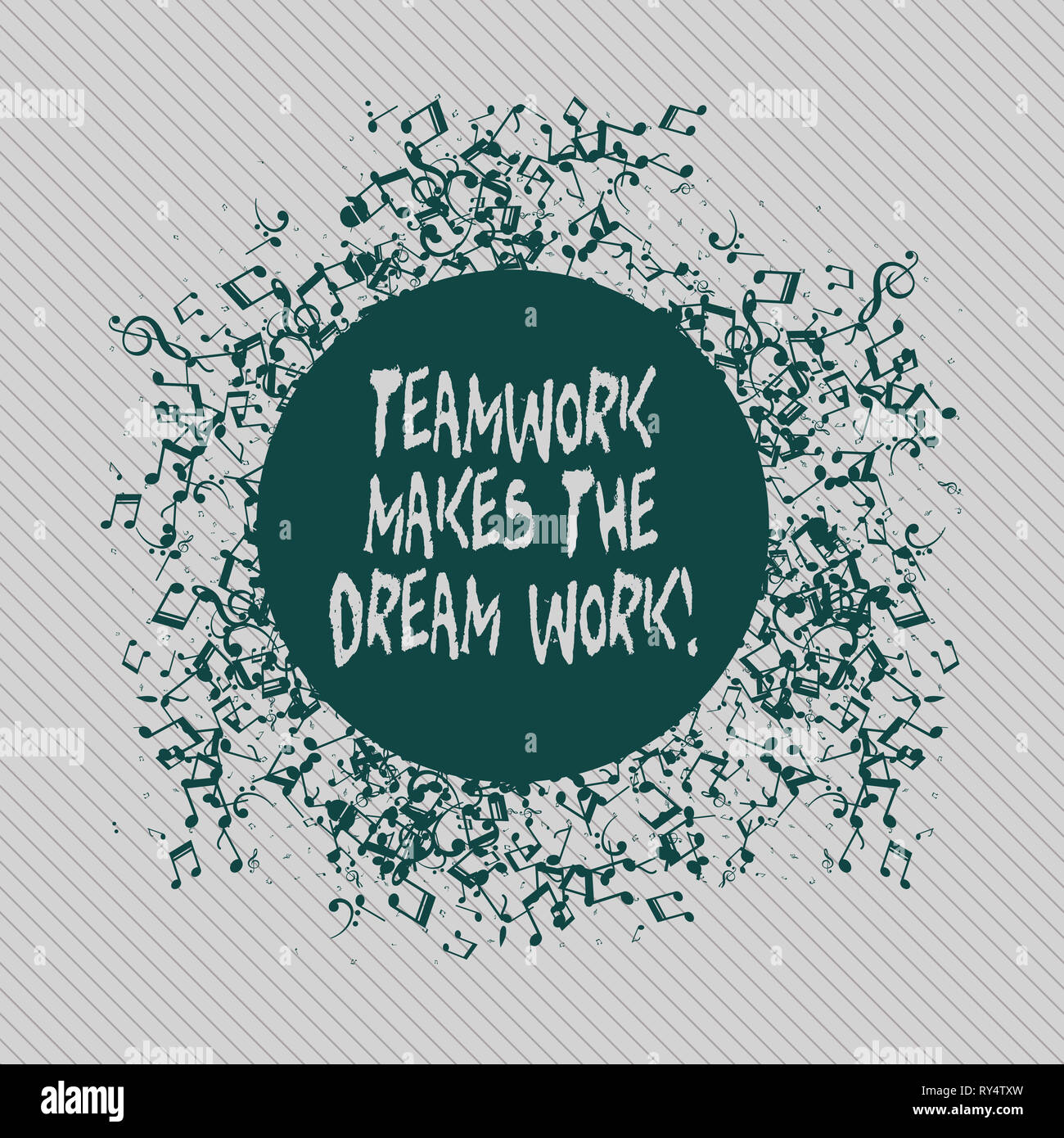 Conceptual hand writing showing Teamwork Makes The Dream Work. Concept ...