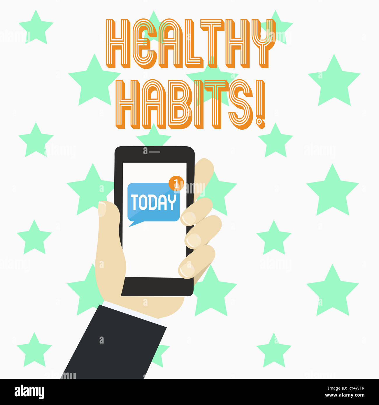 Word writing text Healthy Habits. Business photo showcasing Good ...