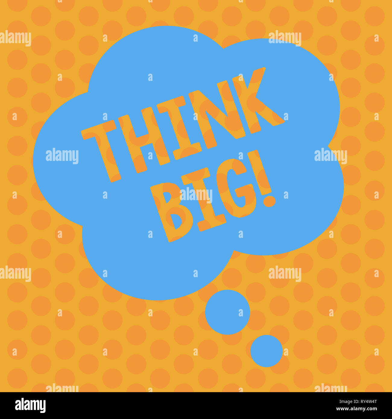 Writing note showing Think Big. Business concept for Have great ideas ...