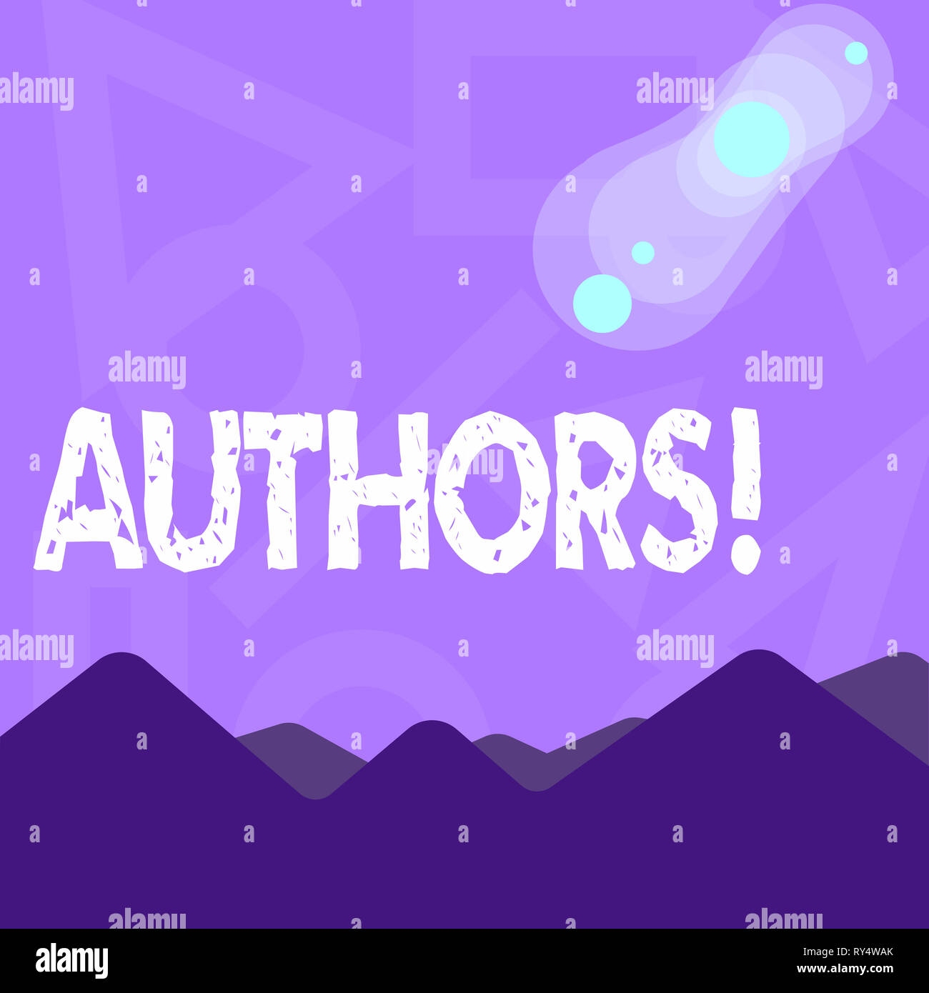 Handwriting text writing Authors. Conceptual photo Writer Journalist ...