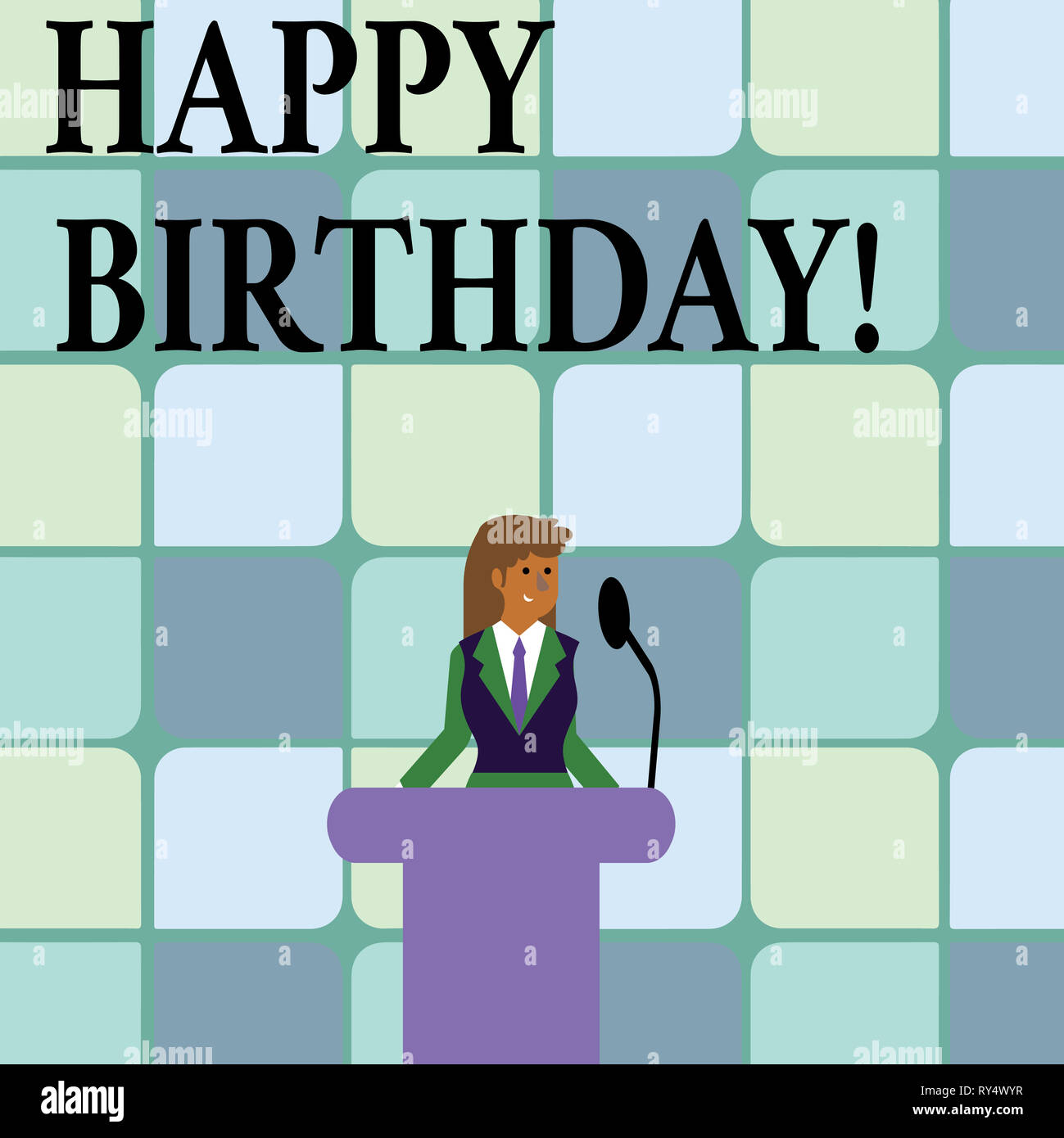 Conceptual hand writing showing Happy Birthday. Concept meaning ...