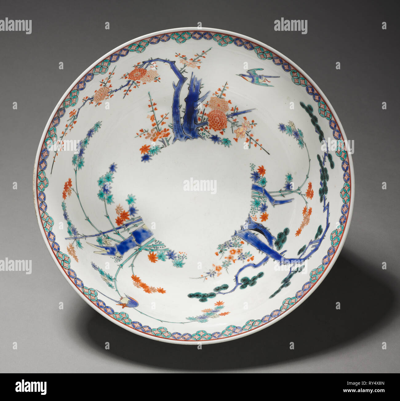 Imari ware porcelain with overglaze enamel and gold decoration hi-res ...