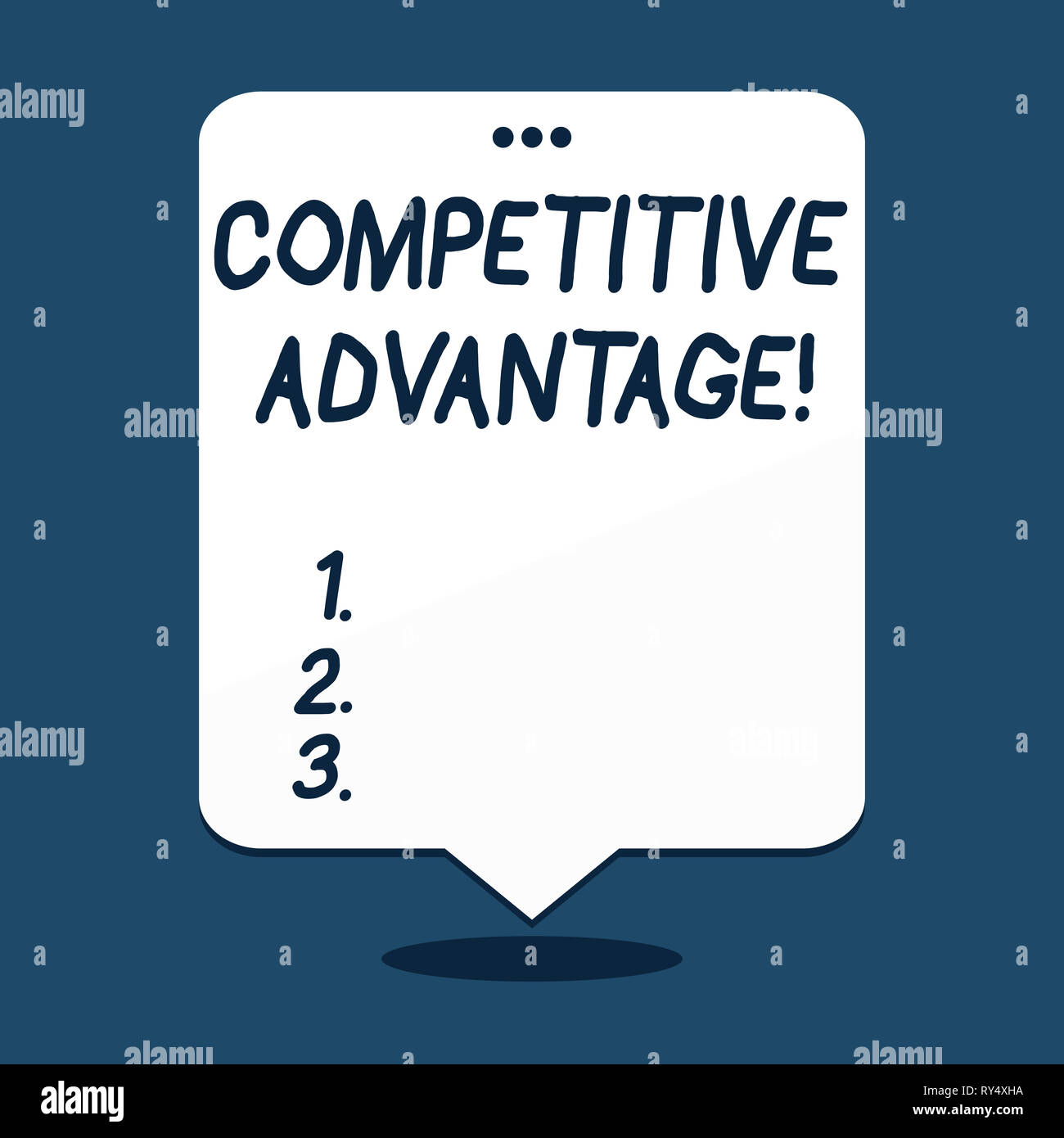 Text sign showing Competitive Advantage. Business photo text owning ...