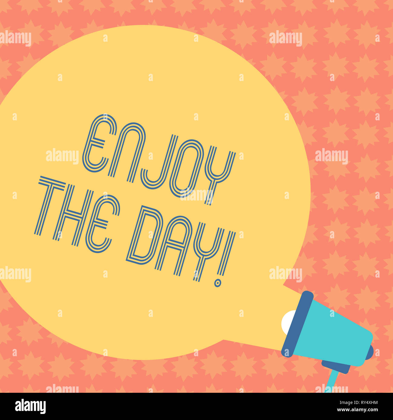 Writing note showing Enjoy The Day. Business concept for Enjoyment ...