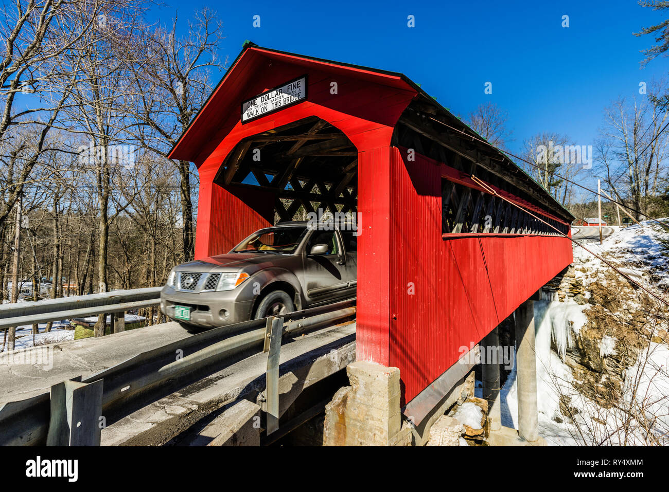 Chiselville Bridge Bennington, Vermont, USA Stock Photo - Alamy