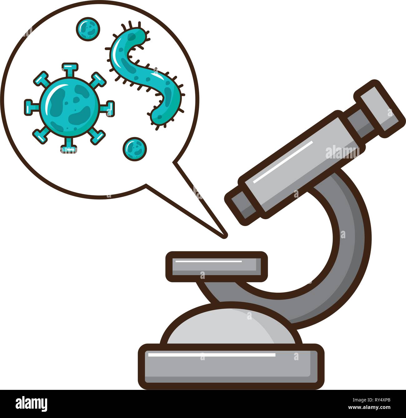 Science microscope Stock Vector Images - Alamy