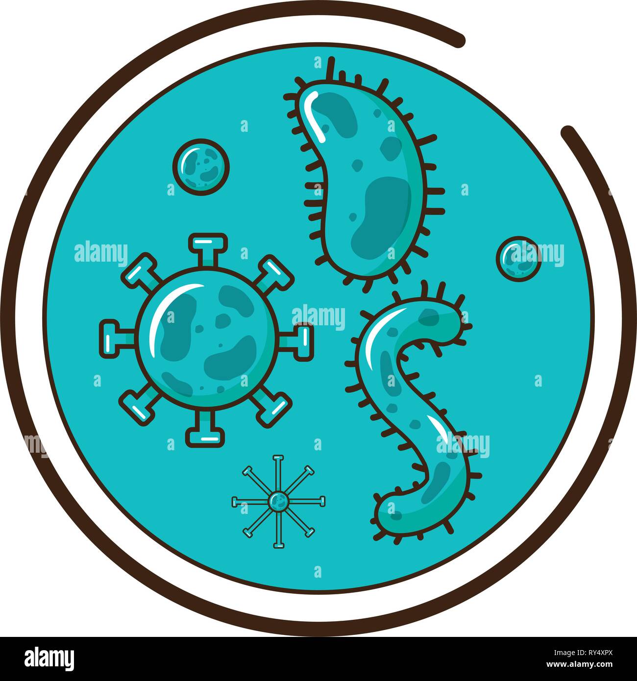 bacteria cells laboratory science Stock Vector Image & Art - Alamy