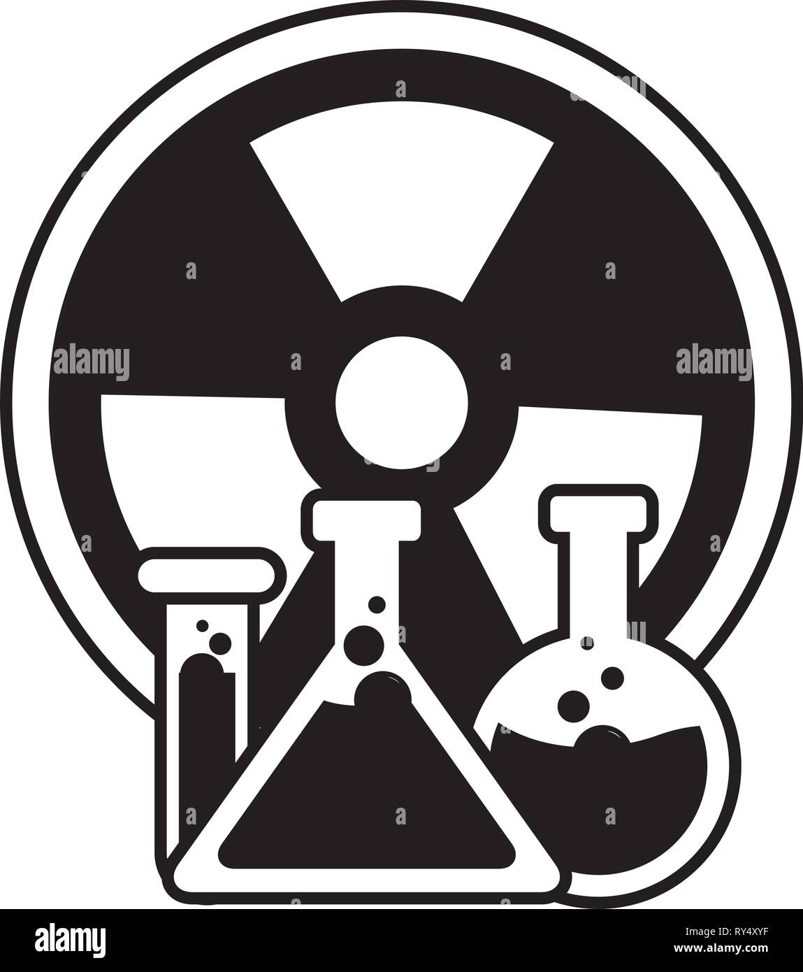 chemical flask radiation Stock Vector Image & Art - Alamy