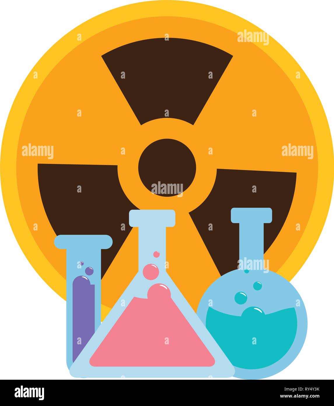 Nuclear flask Stock Vector Images - Alamy