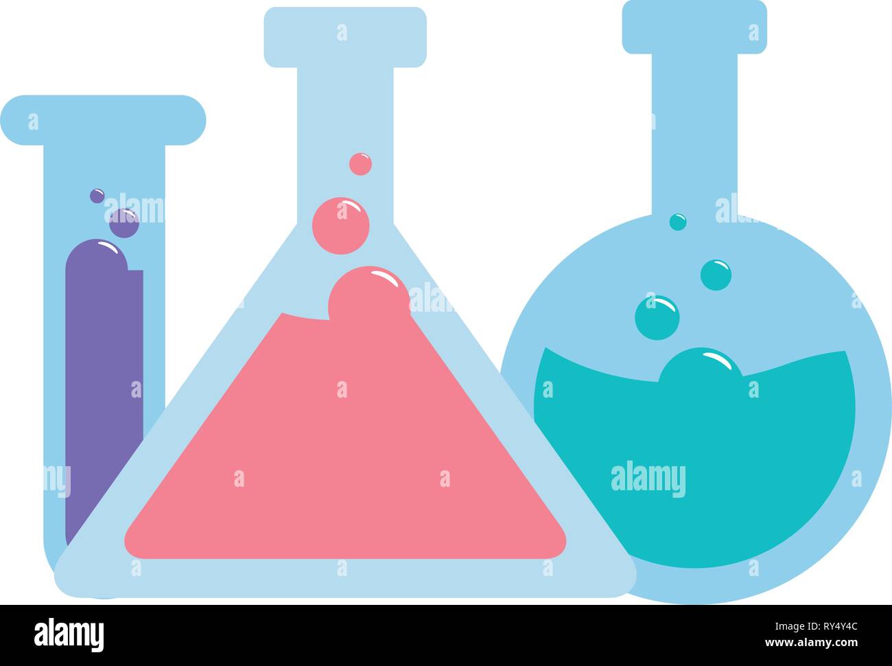 laboratory chemical glassware set Stock Vector Image & Art - Alamy