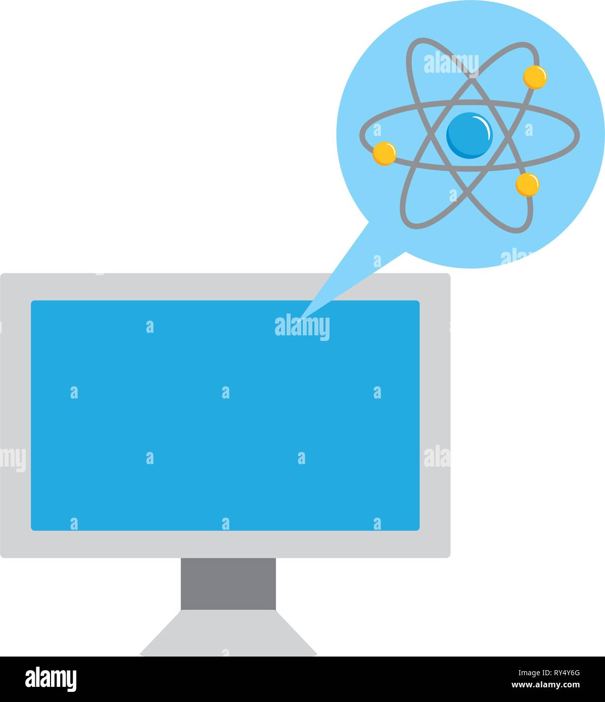 computer atom laboratory science Stock Vector Image & Art - Alamy