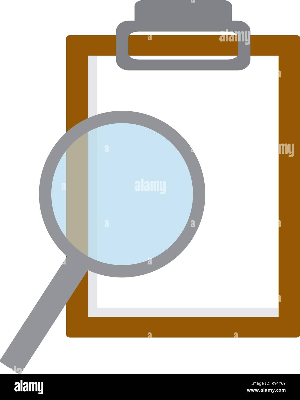 science magnifying glass report Stock Vector Image & Art - Alamy