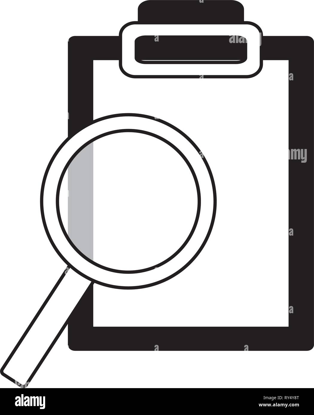 science magnifying glass report Stock Vector Image & Art - Alamy