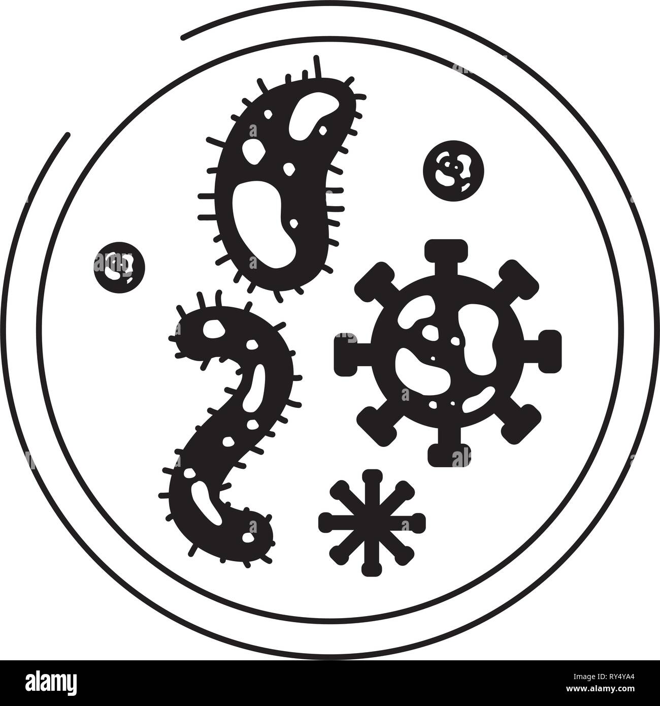 bacteria cells laboratory science Stock Vector Image & Art - Alamy