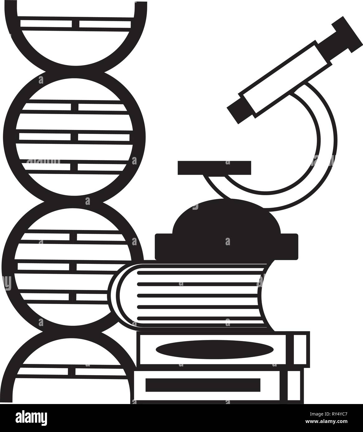 microscope dna laboratory science Stock Vector Image & Art - Alamy