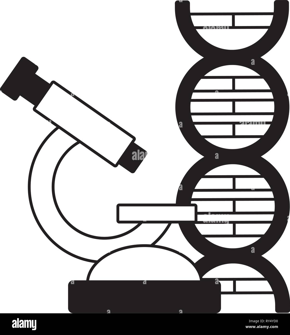 Microscope sample Stock Vector Images - Alamy