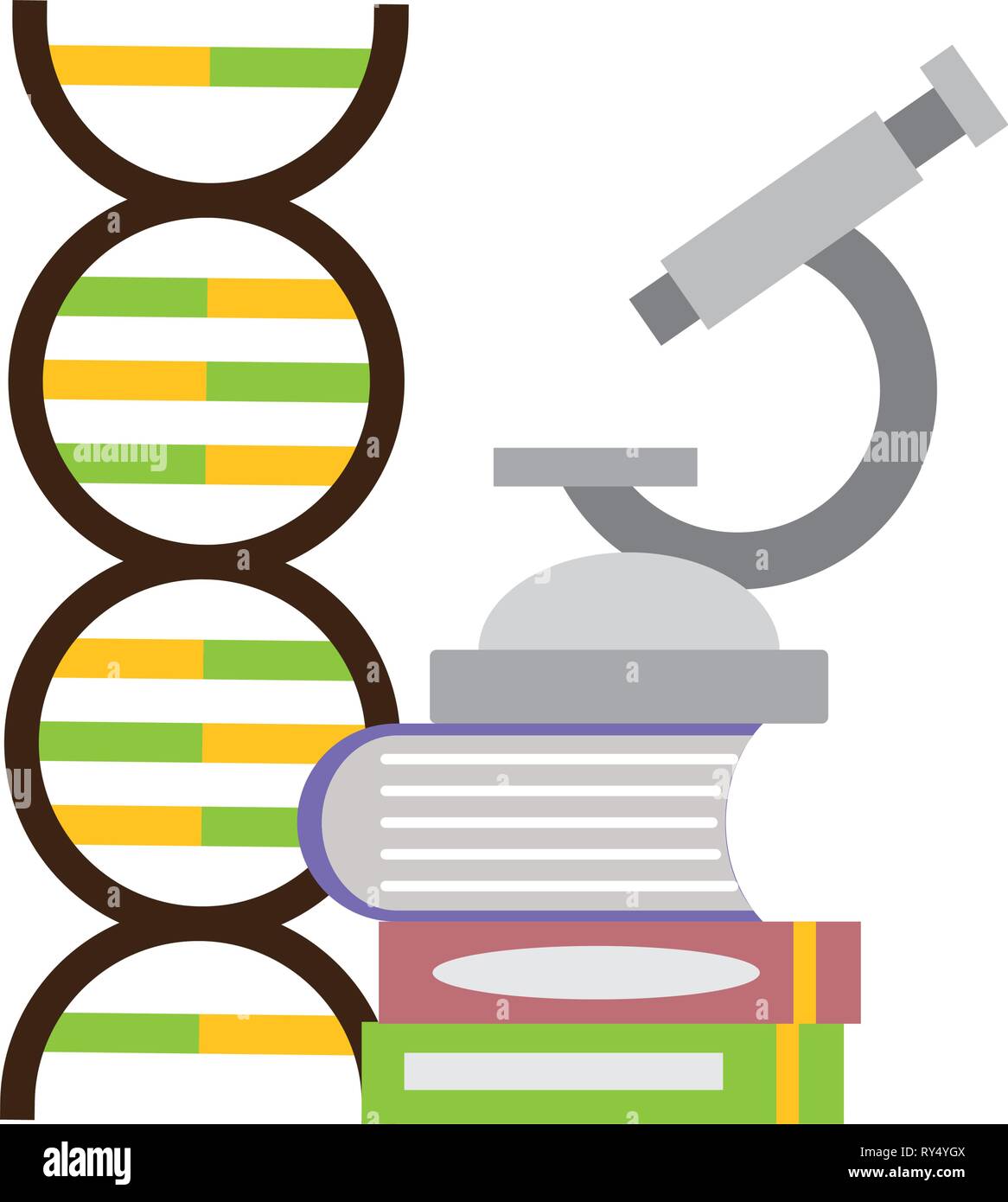 microscope dna laboratory science Stock Vector Image & Art - Alamy