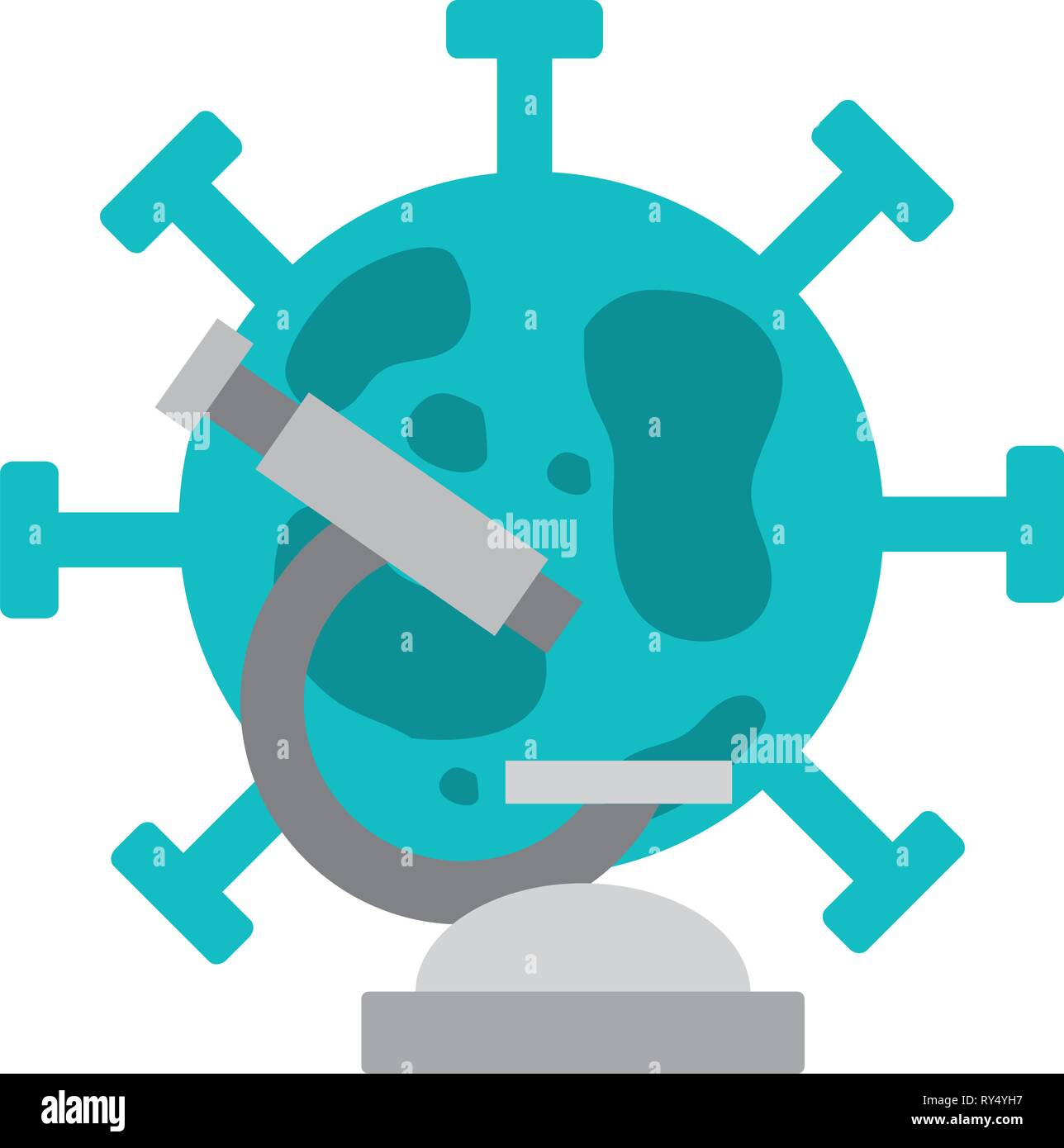 microscope bacteria laboratory science Stock Vector Image & Art - Alamy