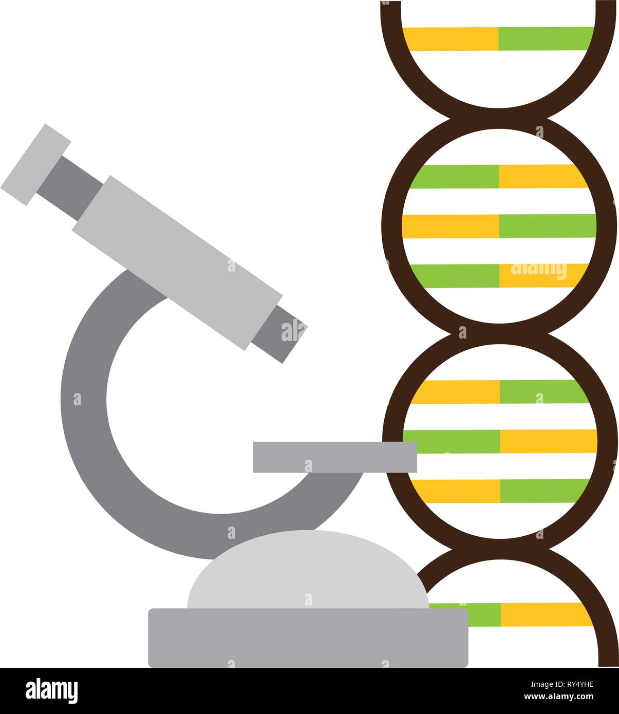 microscope dna laboratory science Stock Vector Image & Art - Alamy