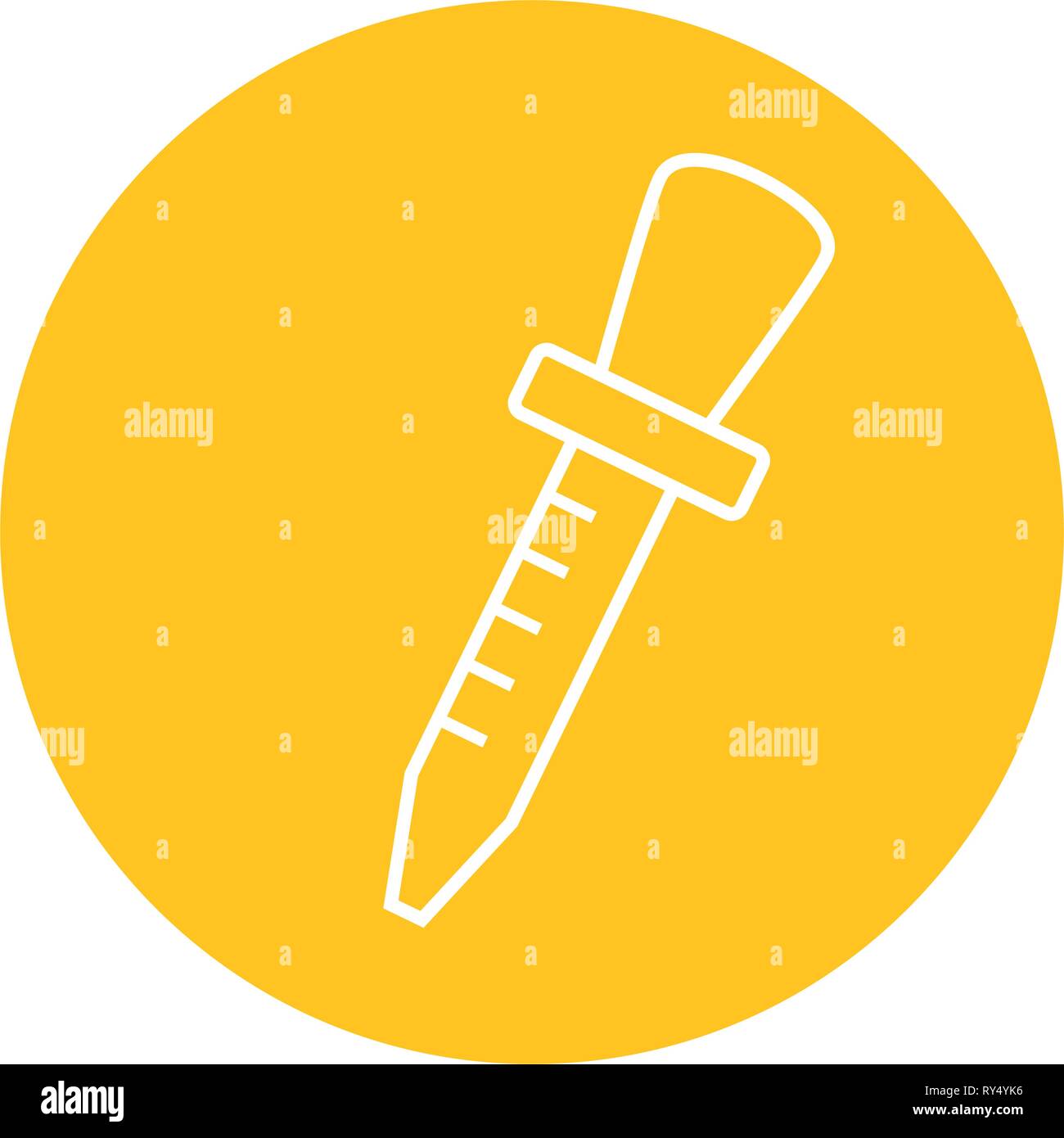 Medicine dropper yellow Stock Vector Images - Alamy