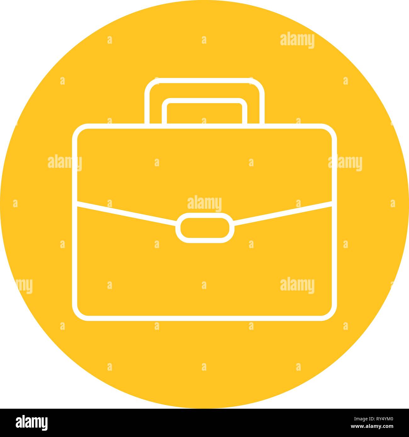 Yellow modern travel suitcase Stock Vector Images - Alamy