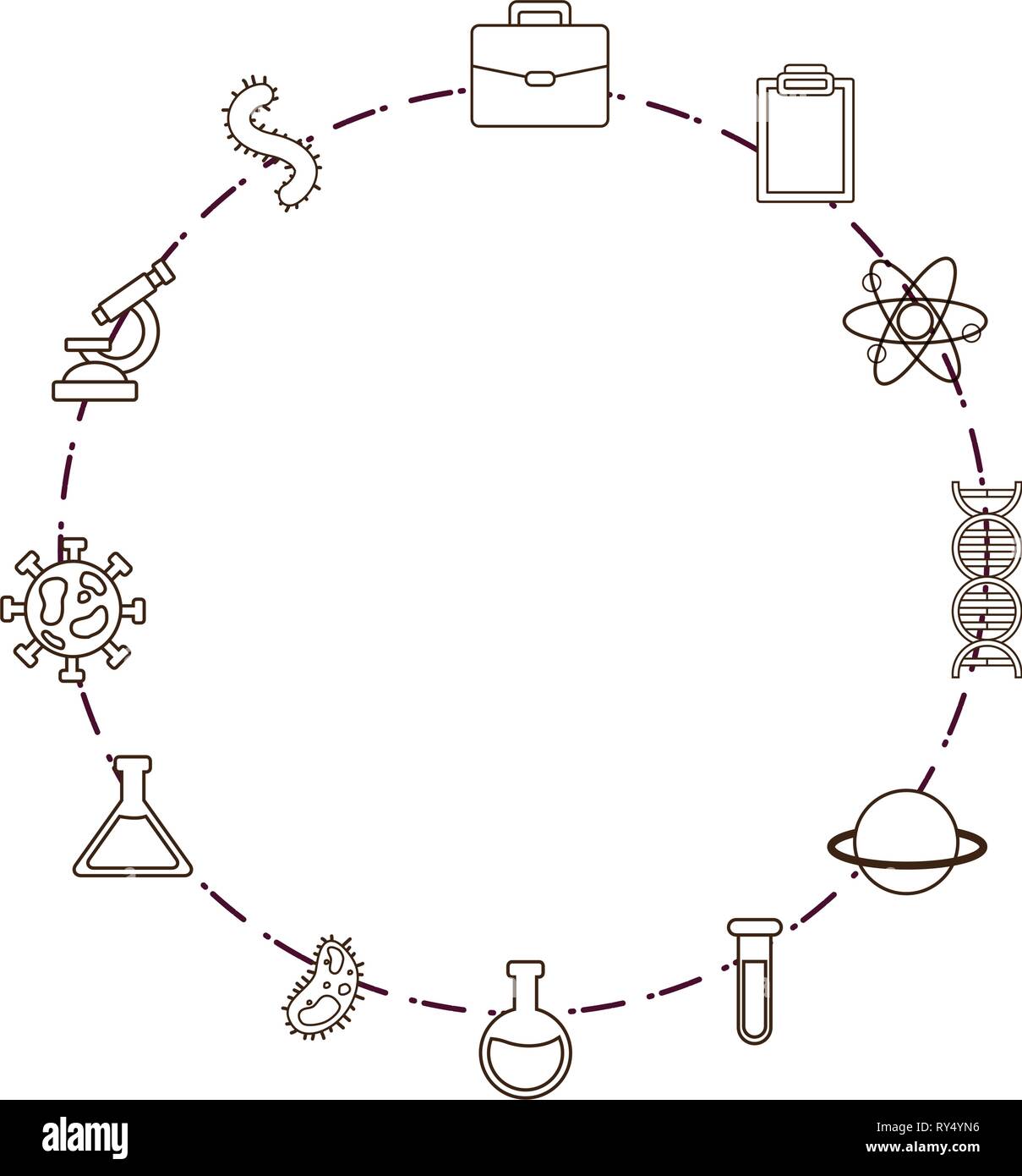 Experiment tools Stock Vector Images - Alamy