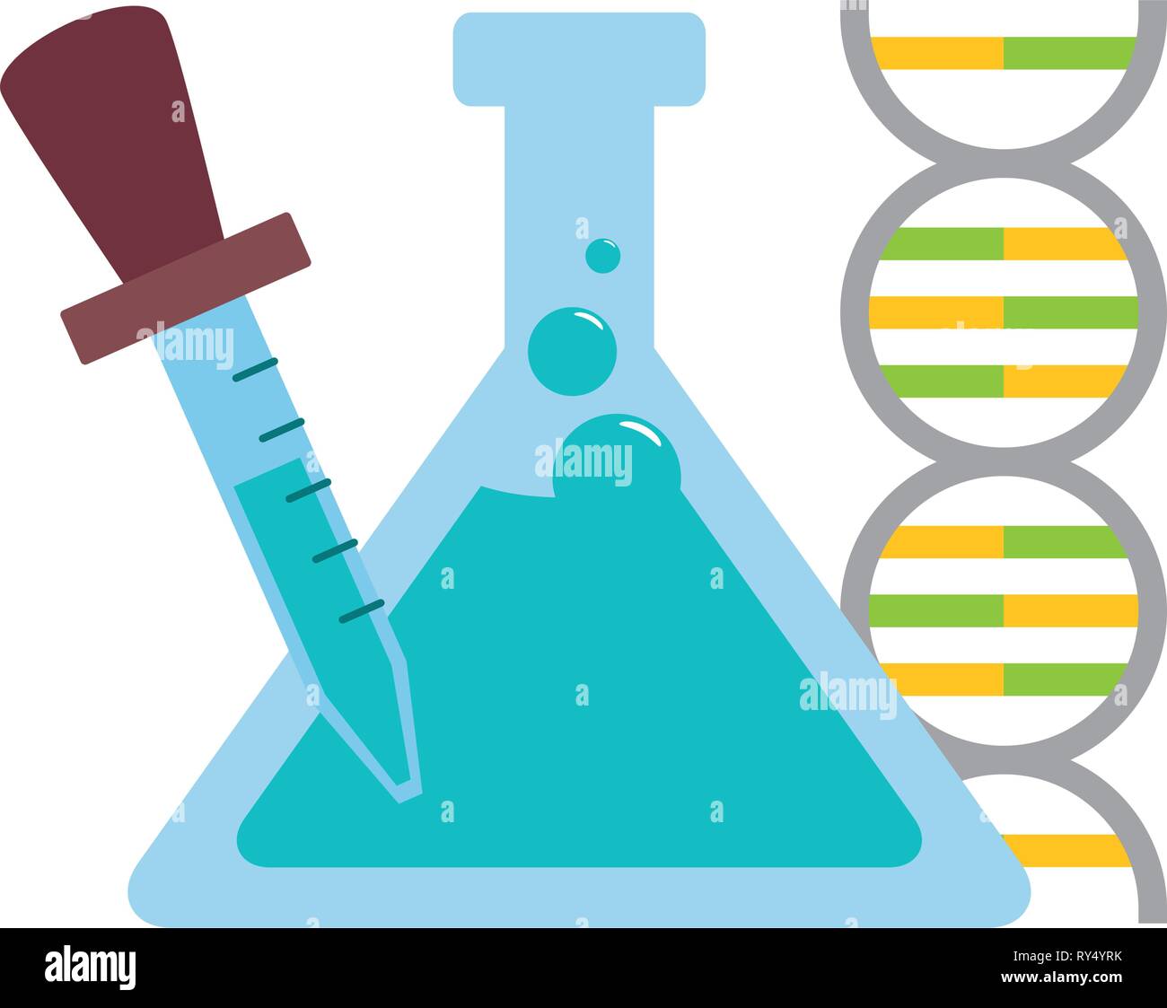 test tube dropper dna Stock Vector Image & Art - Alamy