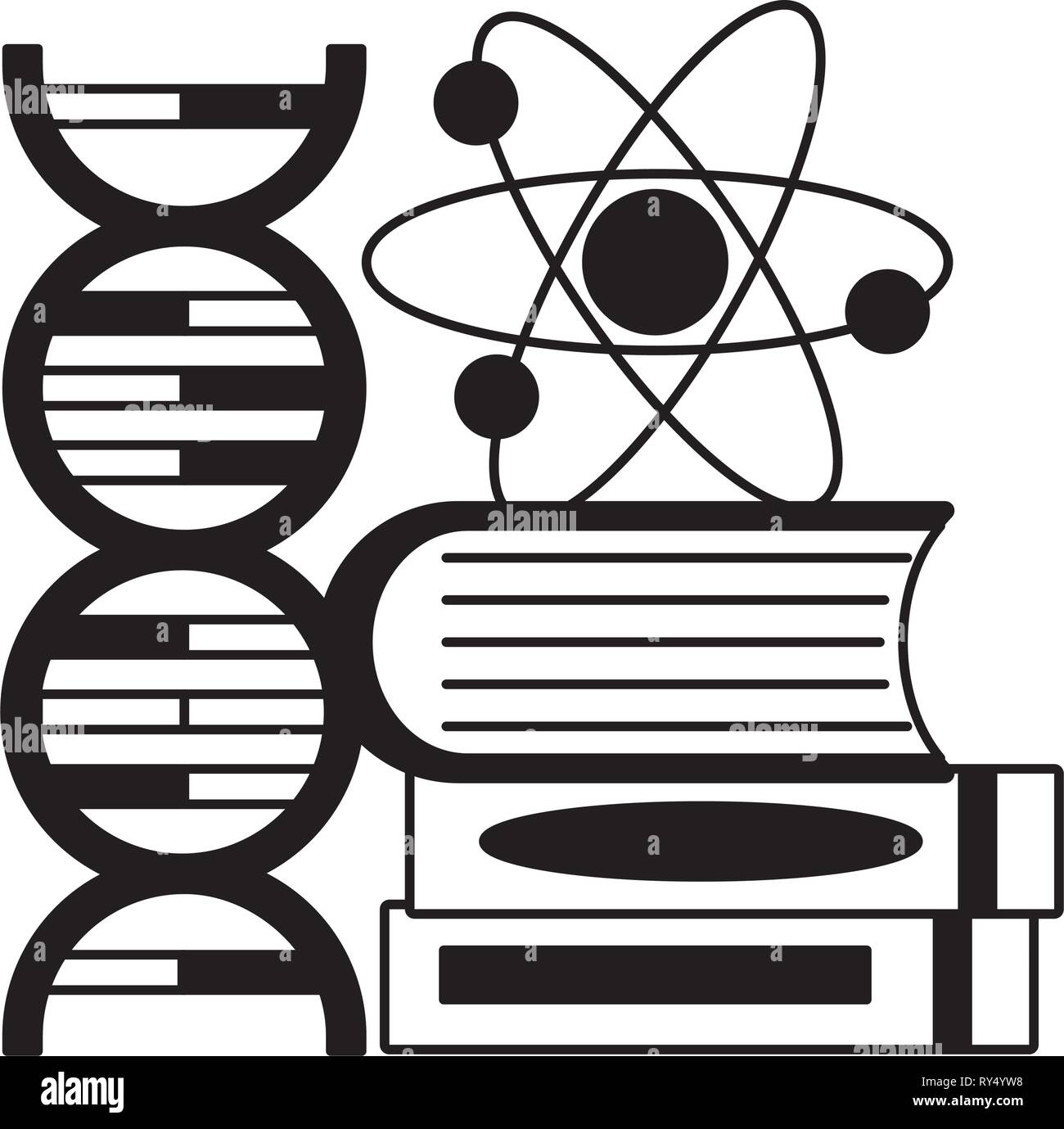 molecule dna books science Stock Vector Image & Art - Alamy
